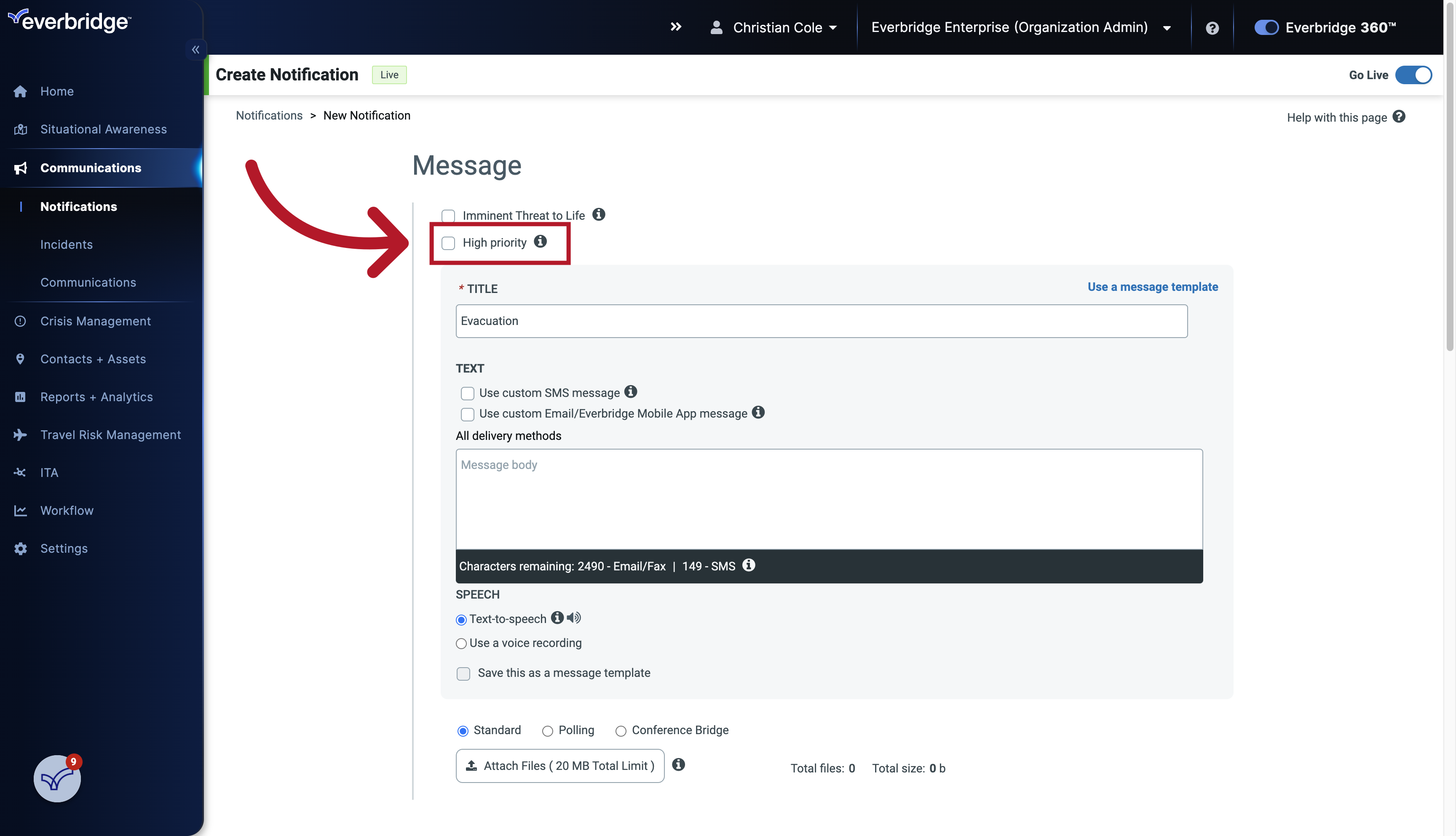 EBS: Sending Notifications in Everbridge Suite – Everbridge