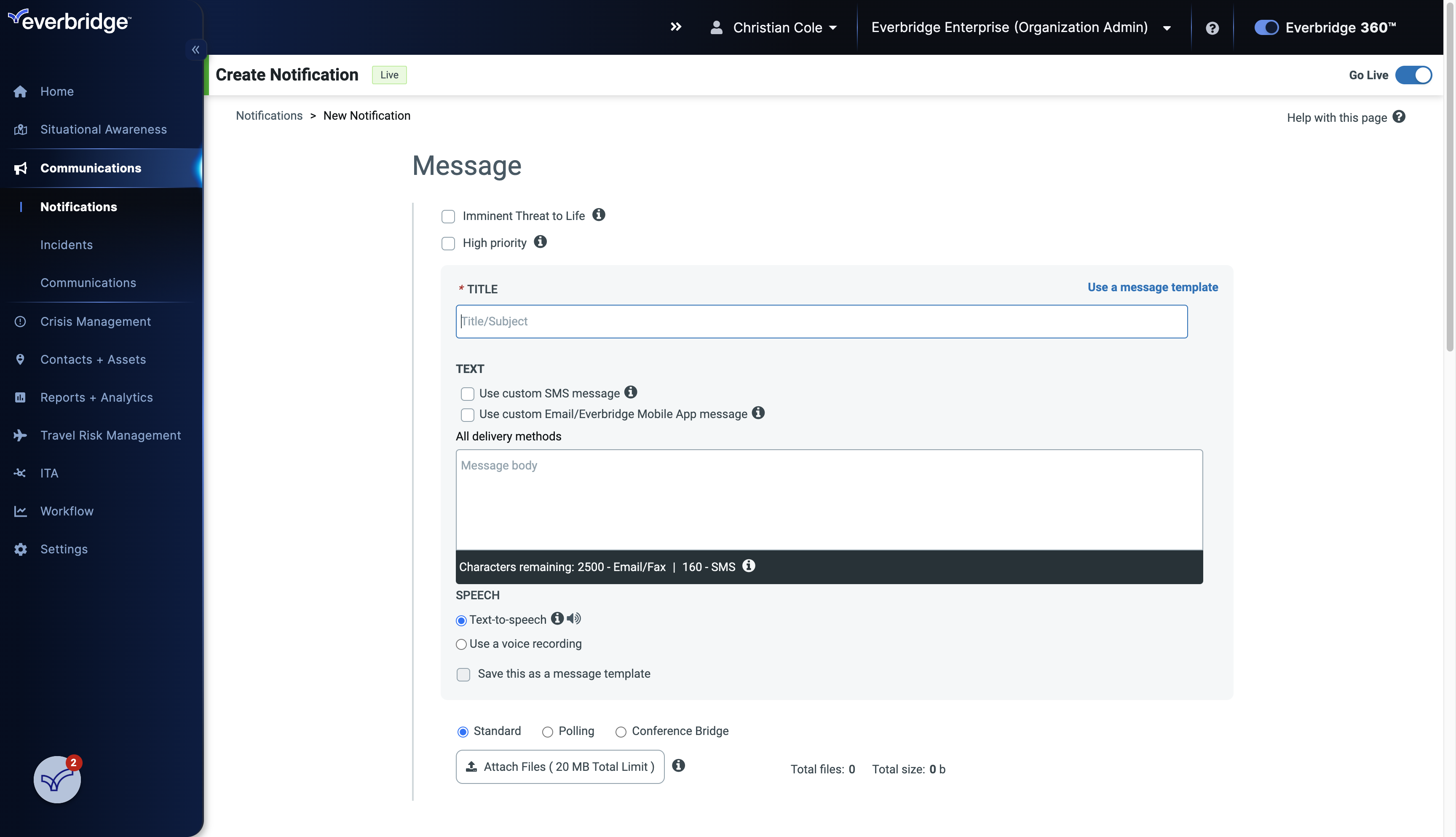 EBS: Sending Notifications in Everbridge Suite – Everbridge