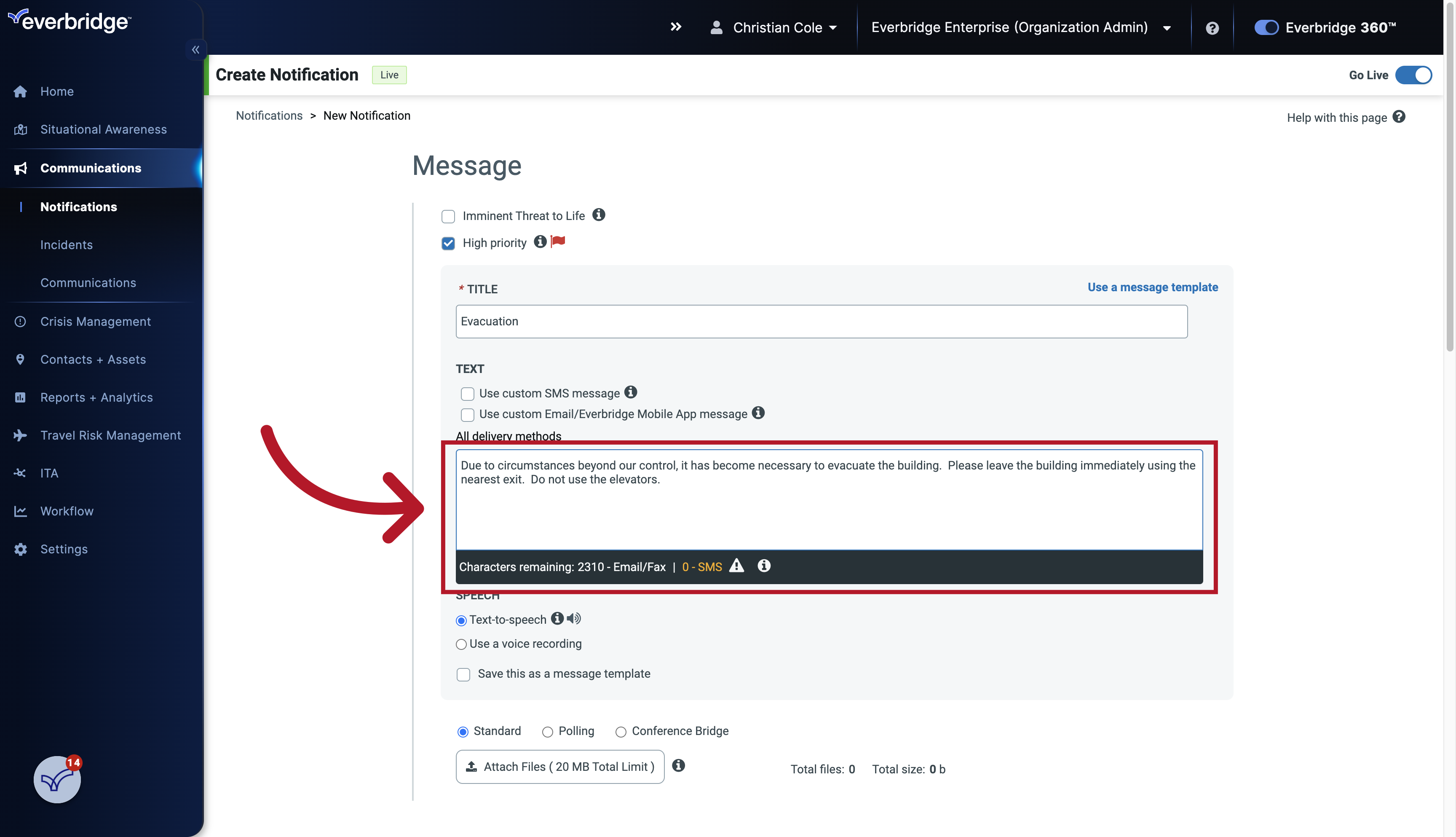 EBS: Sending Notifications in Everbridge Suite – Everbridge
