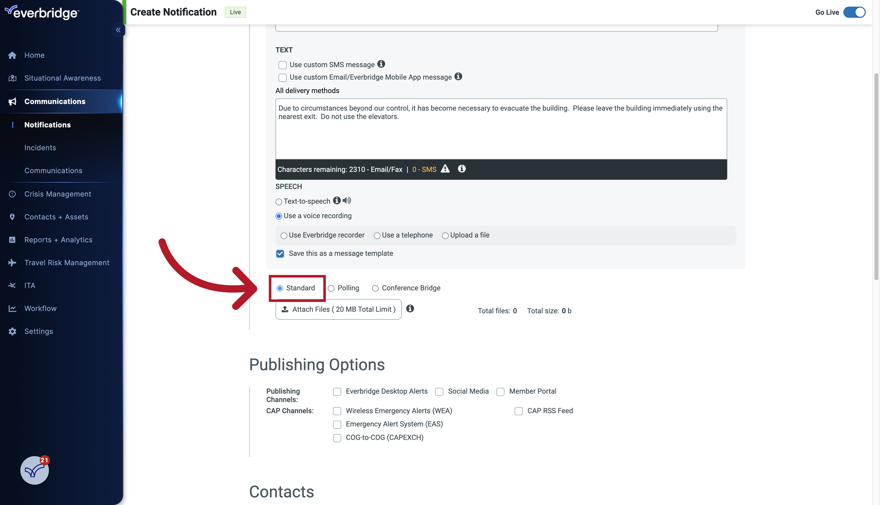EBS: Sending Notifications in Everbridge Suite – Everbridge