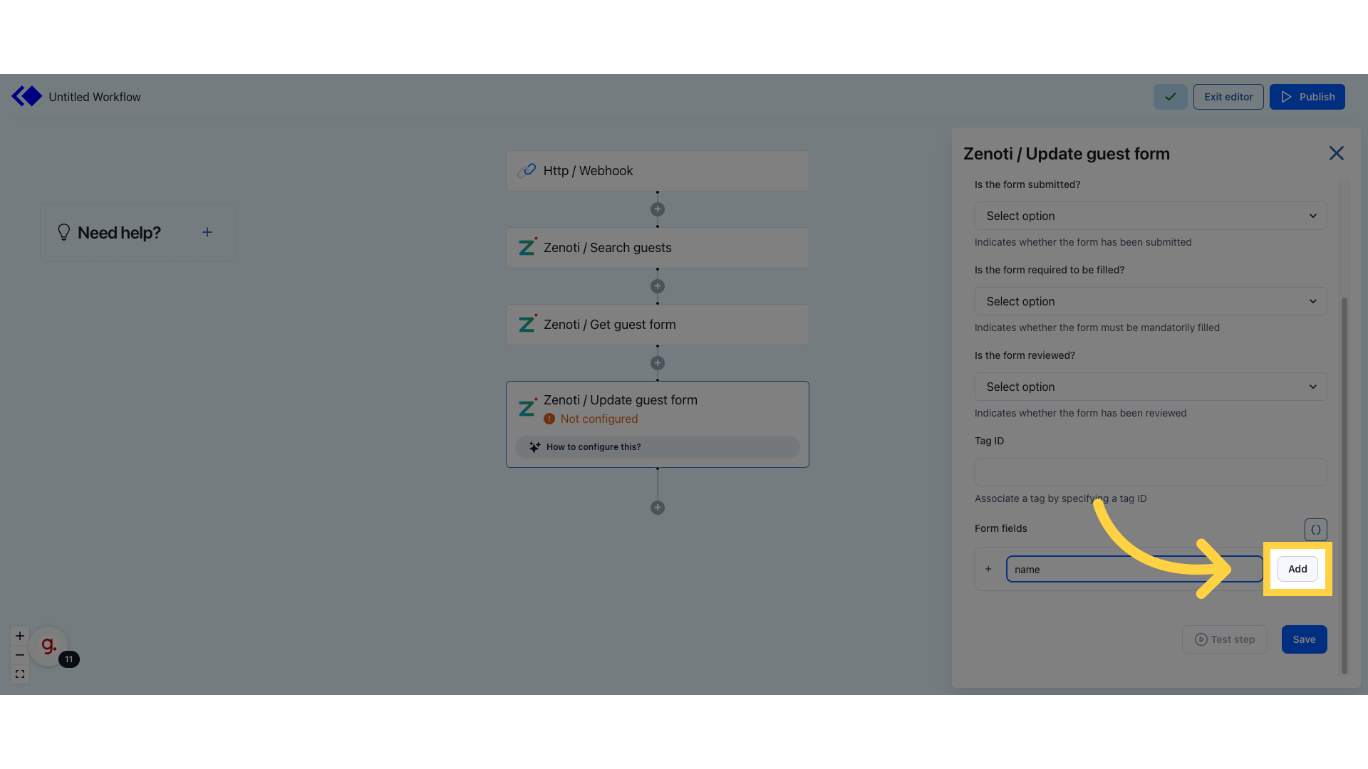 How to identify and update guest form fields in Zenoti – Keragon