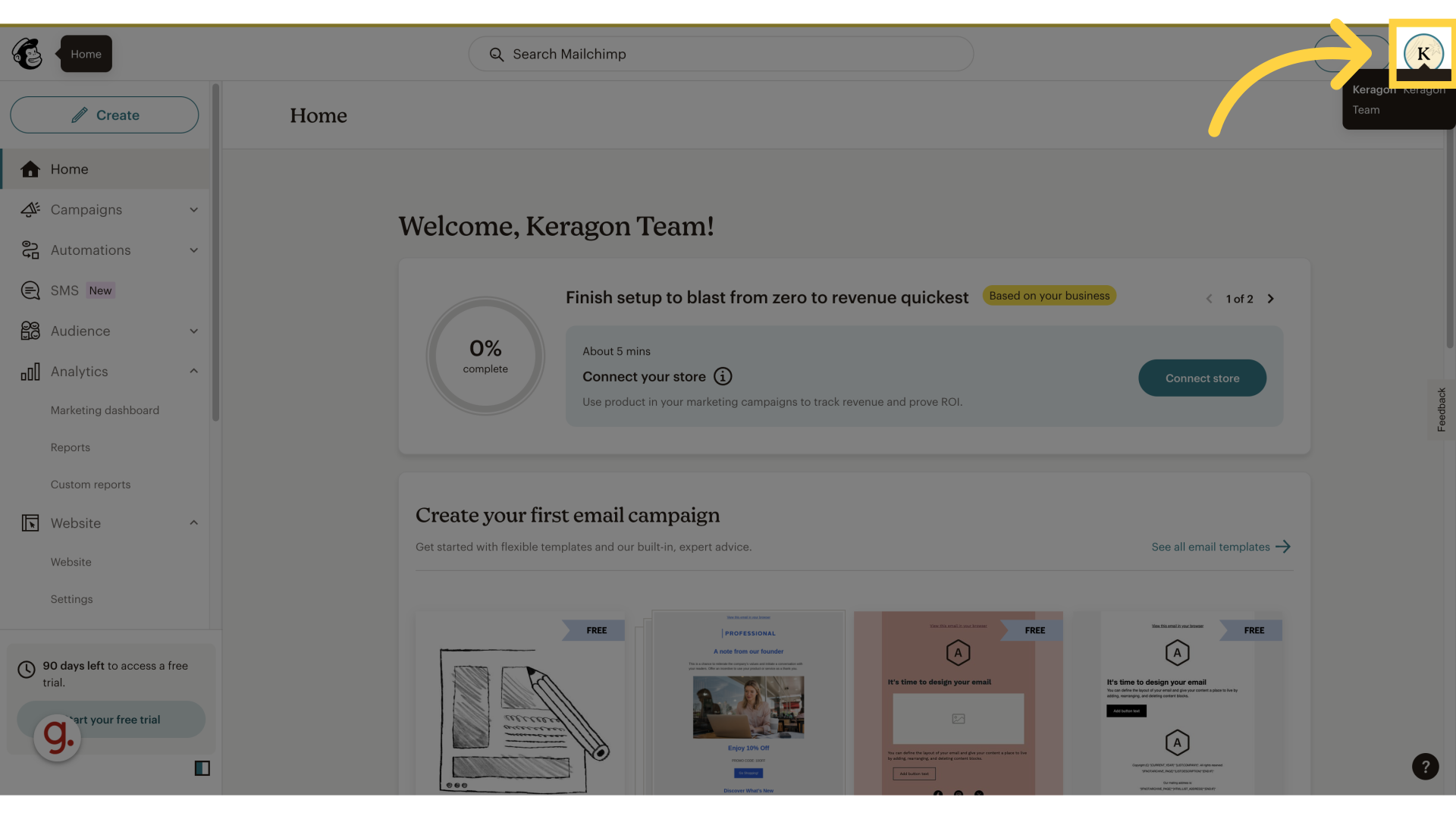 How to find your Mailchimp API Key – Keragon