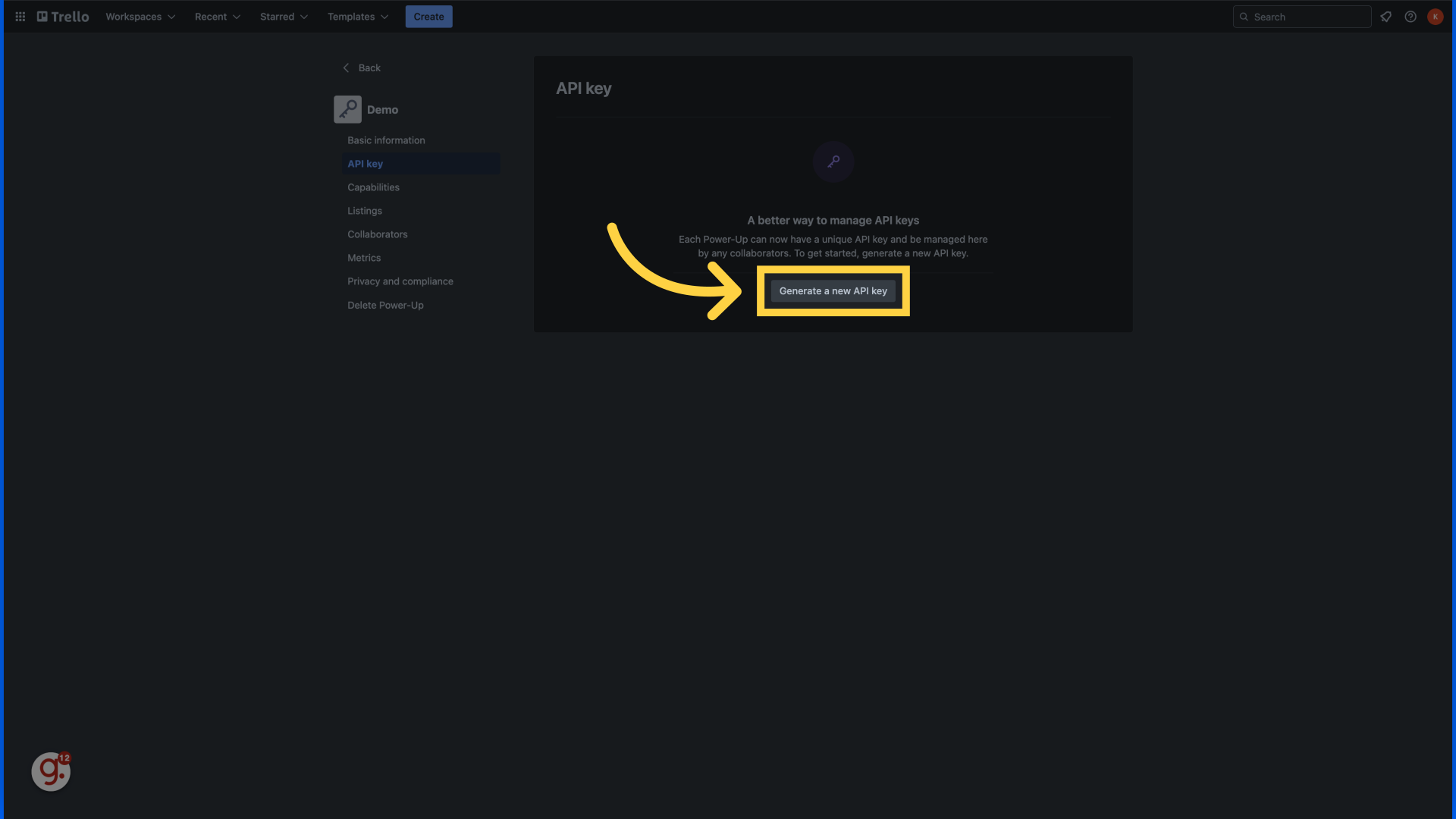 How to find your API key and token in Trello – Keragon
