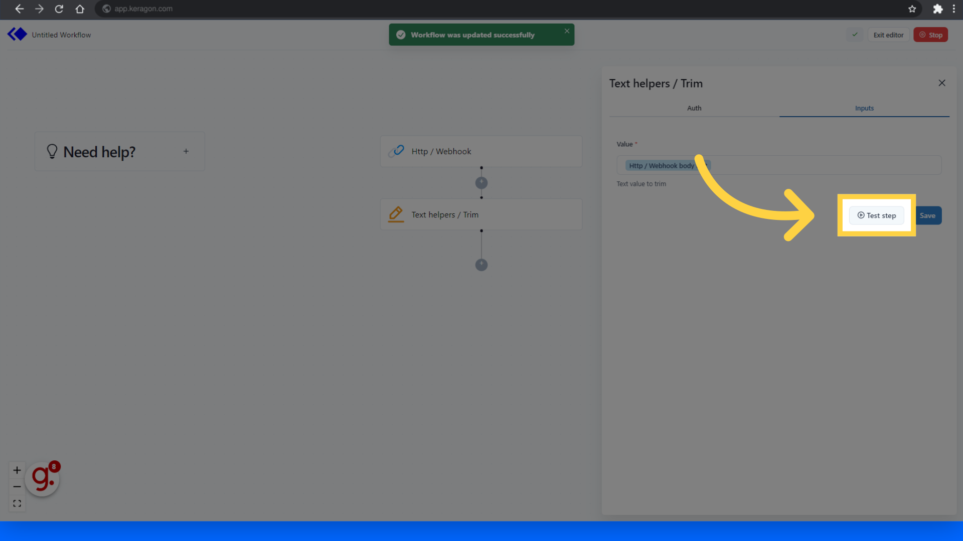 Trim whitespaces in your texts using “Trim” action – Keragon Trim whitespaces in your texts using “Trim” action – Keragon