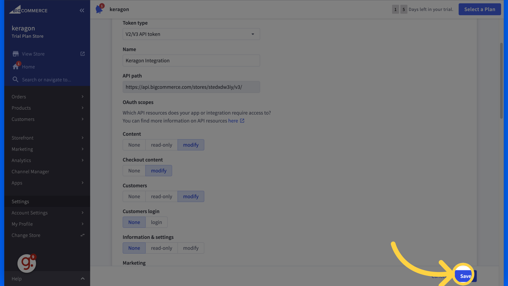 How to find your API Key in Bigcommerce – Keragon
