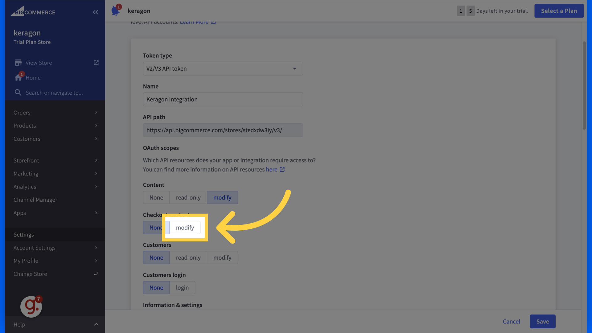How to find your API Key in Bigcommerce – Keragon