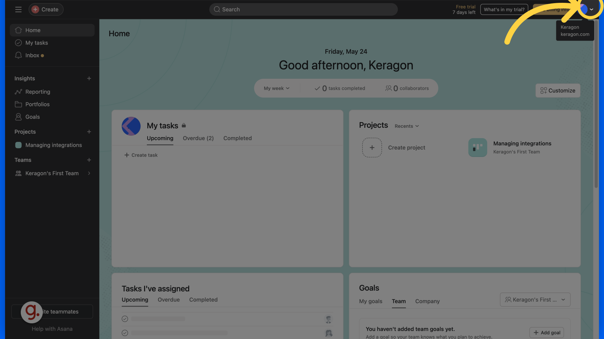 How to find your API key in Asana – Keragon
