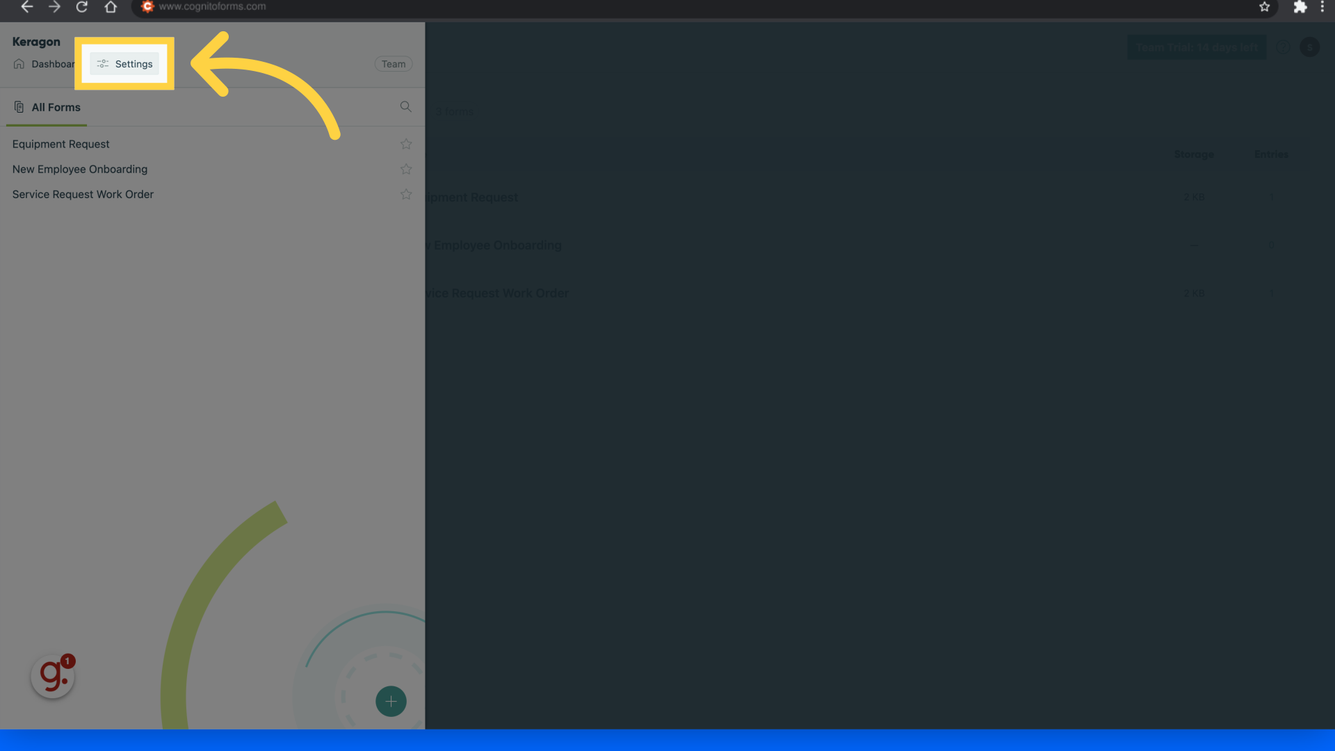 How to find your API Key in Cognito Forms – Keragon