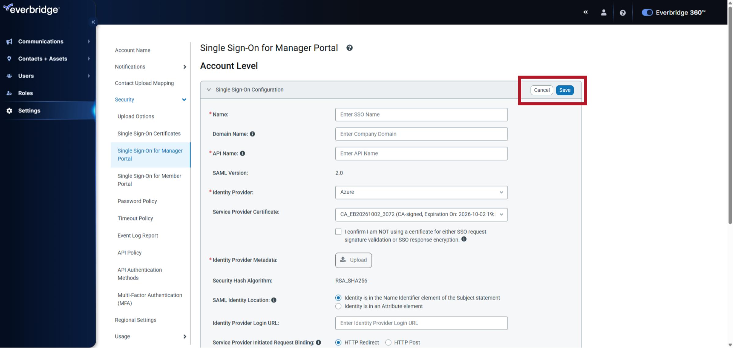 EBS: Configuring Single Sign-On (SSO) for Use With the Everbridge ...