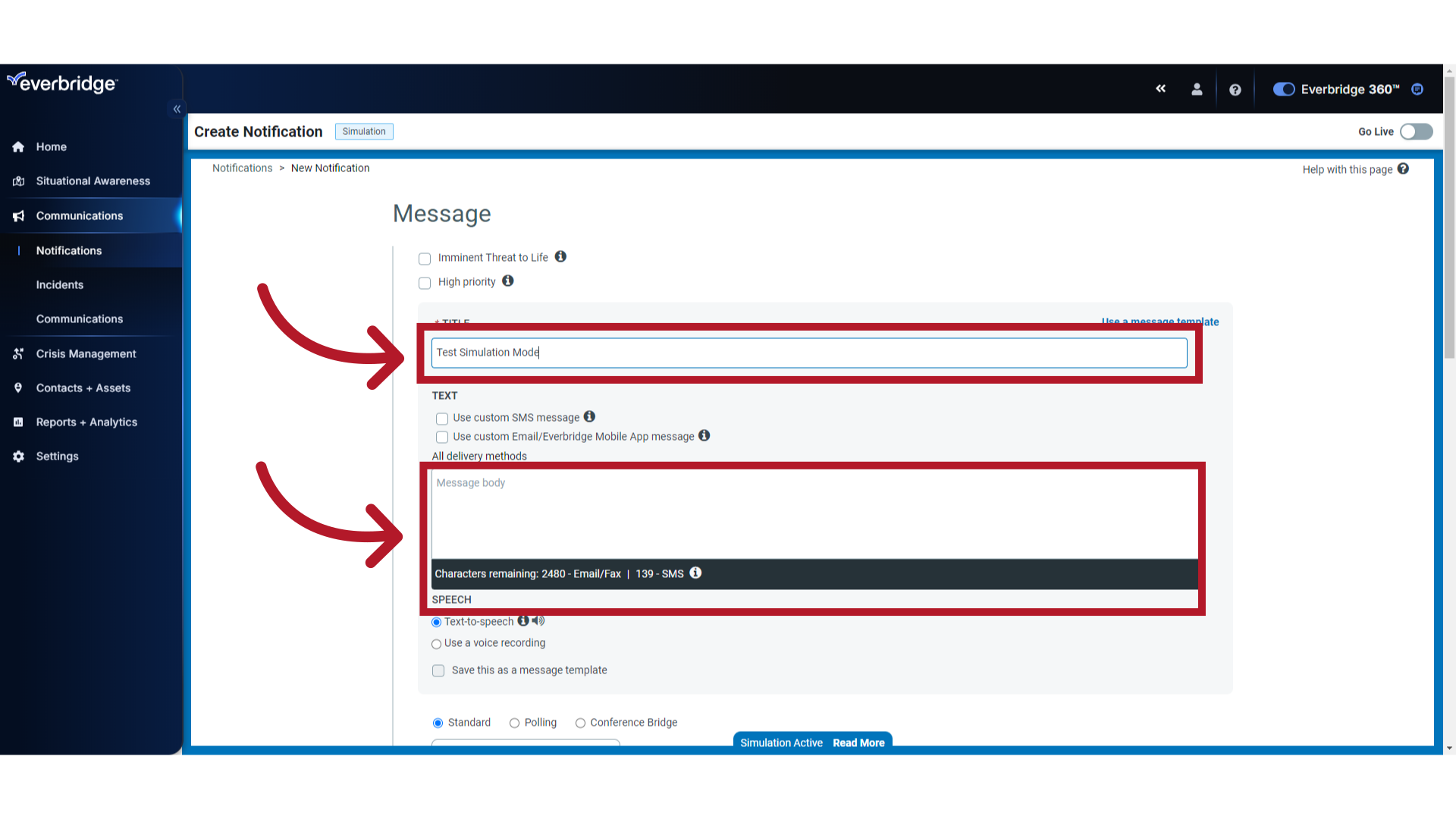 EBS: Using Simulation Mode in Everbridge Suite – Everbridge