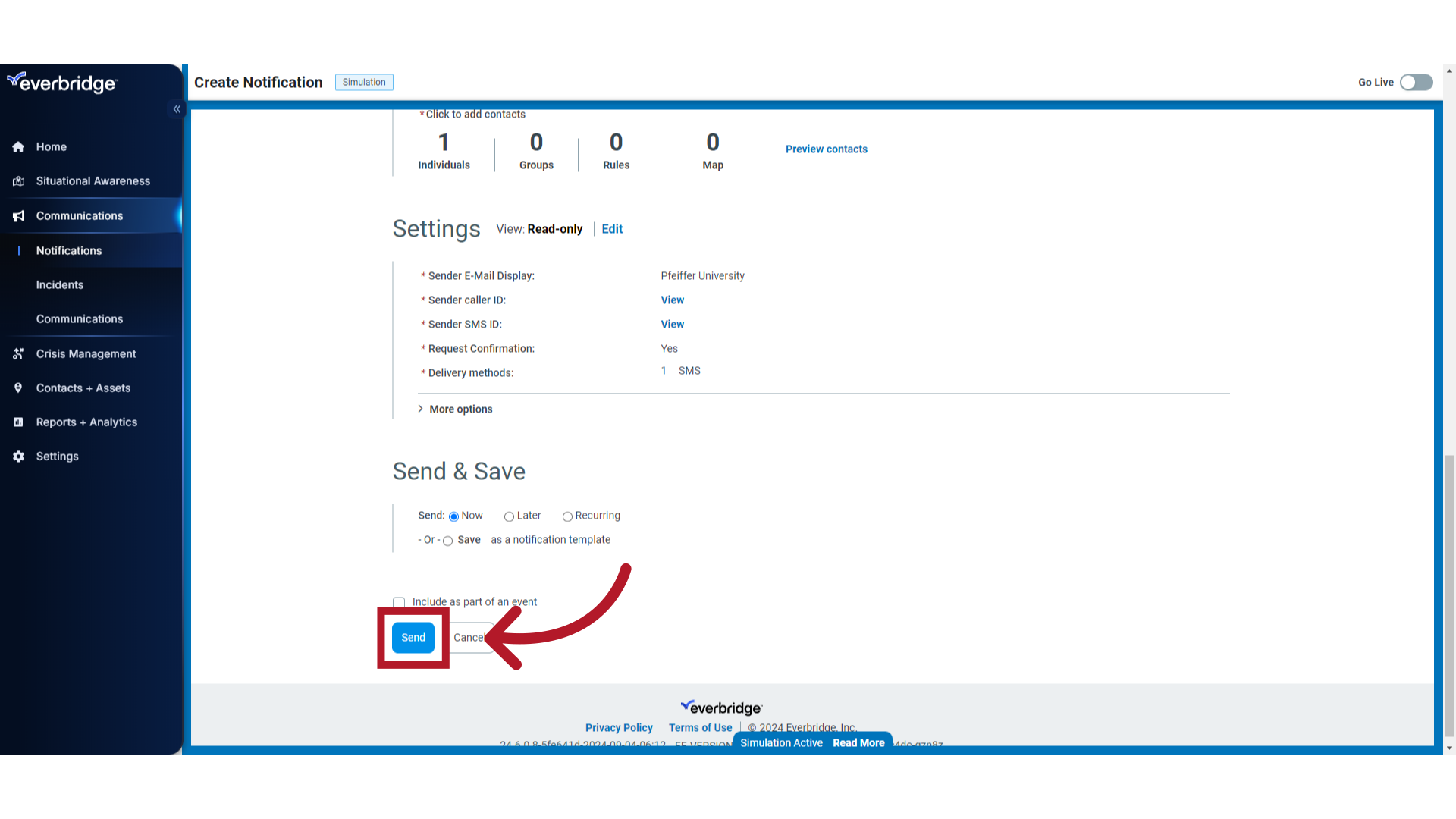 EBS: Using Simulation Mode in Everbridge Suite – Everbridge
