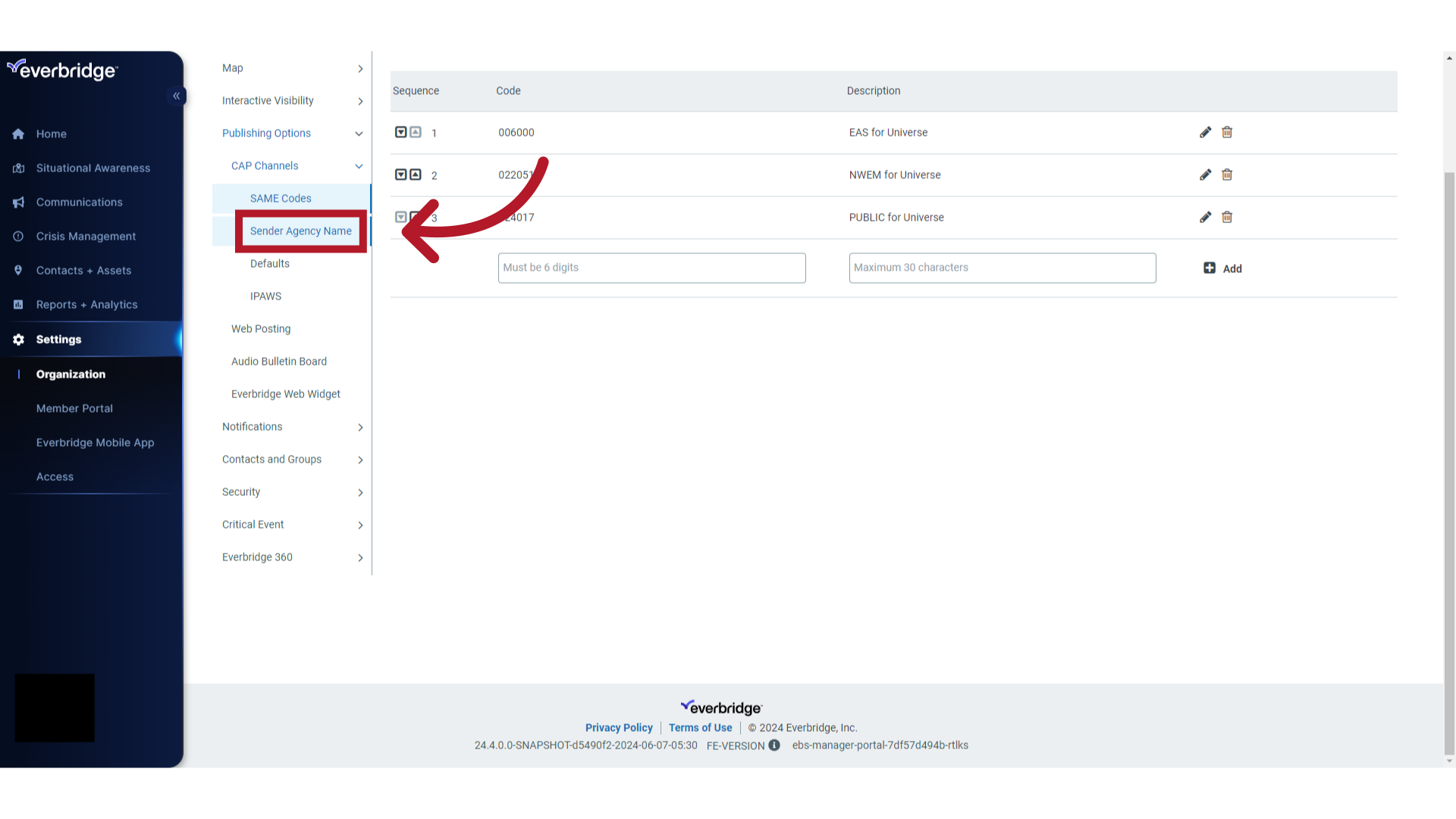 EBS: Configuring IPAWS Settings in an Everbridge Organization – Everbridge