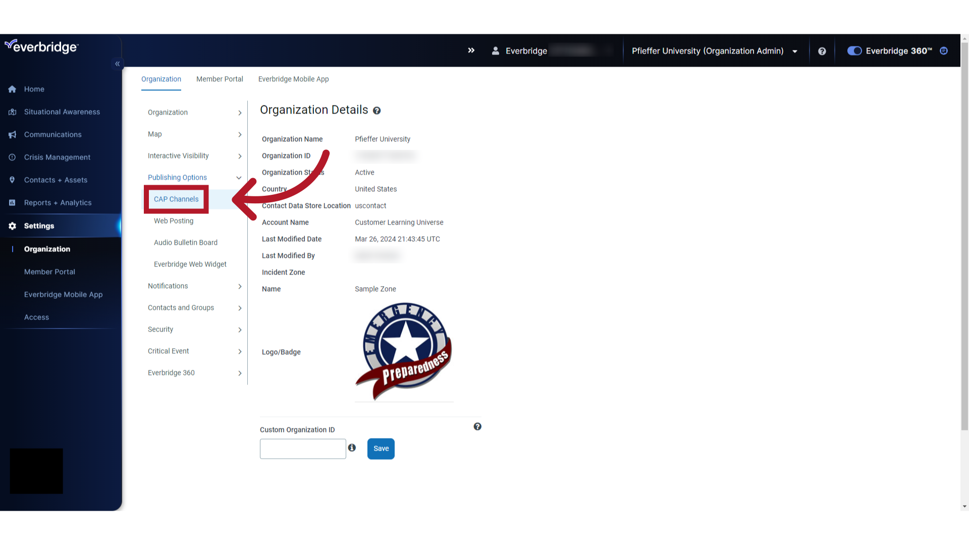 EBS: Configuring IPAWS Settings in an Everbridge Organization – Everbridge