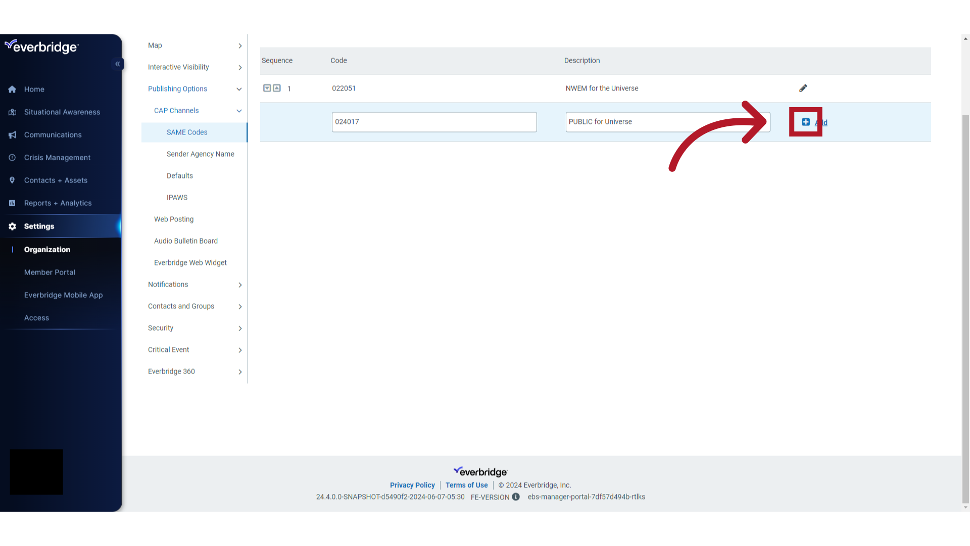 EBS: Configuring IPAWS Settings in an Everbridge Organization – Everbridge