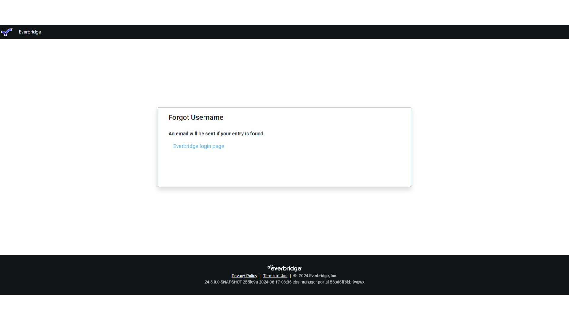 EBS: Recovering Your Everbridge Manager Portal Username – Everbridge
