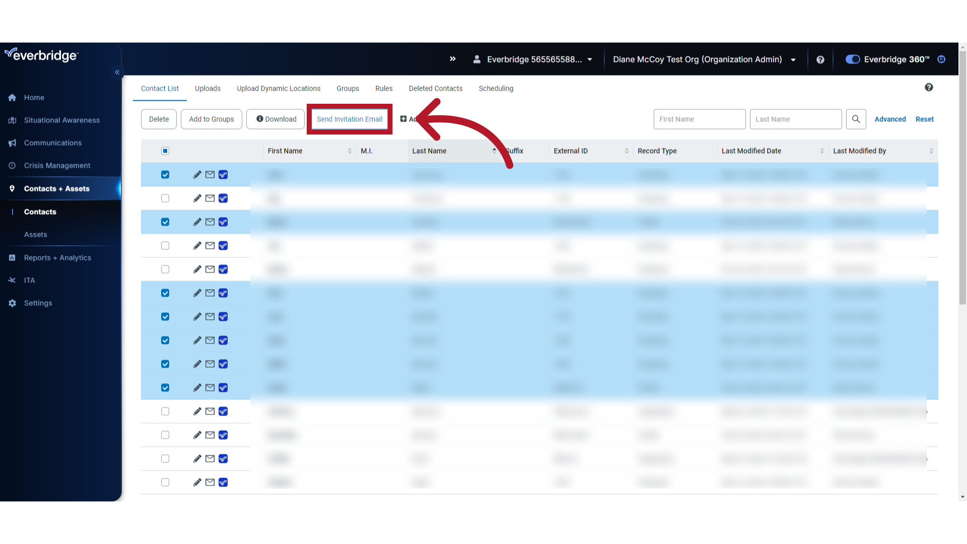EBS: Inviting Contacts to Register for a Private Member Portal in ...