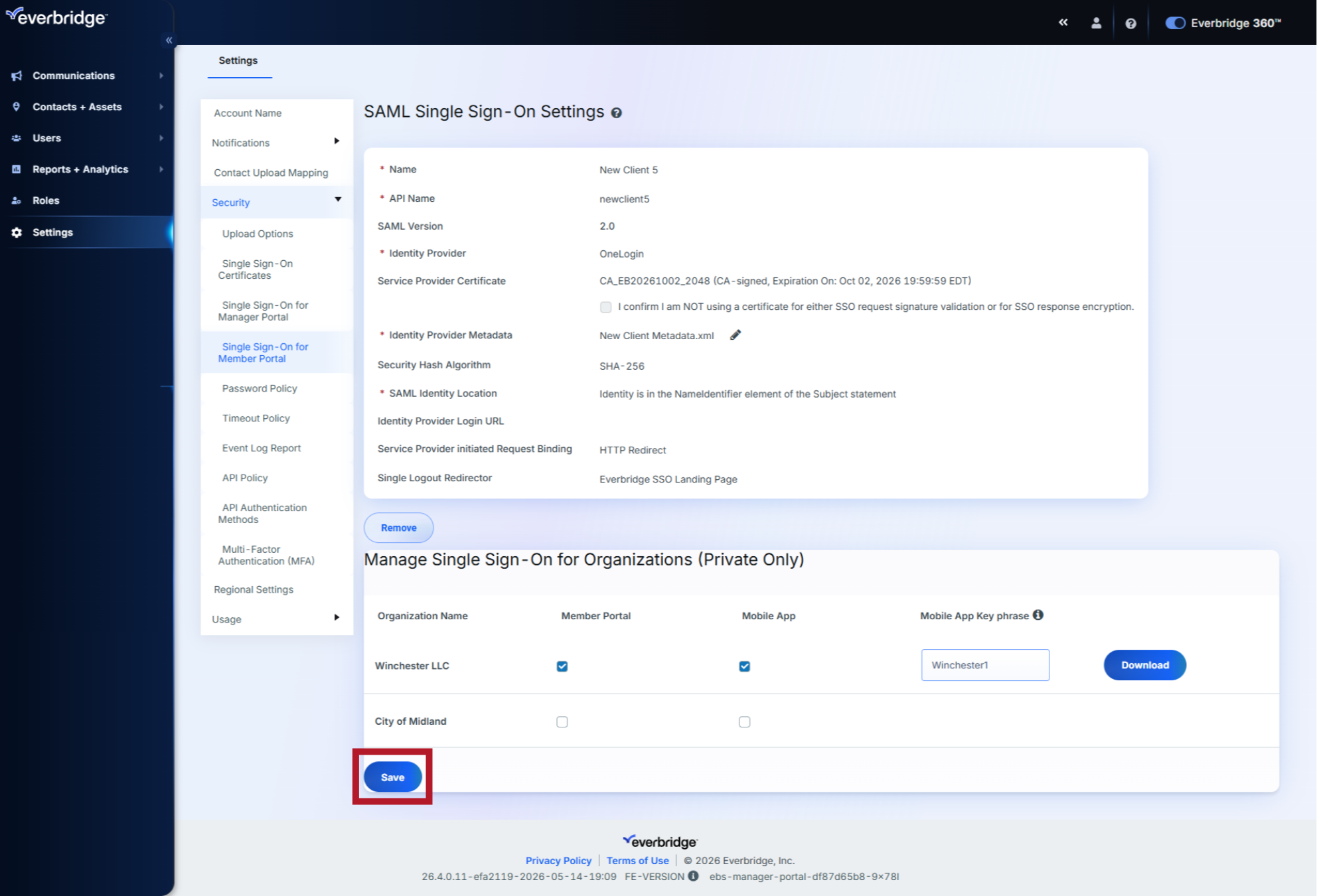 EBS: Configuring Single Sign-on (SSO) for Use With an Everbridge Member ...