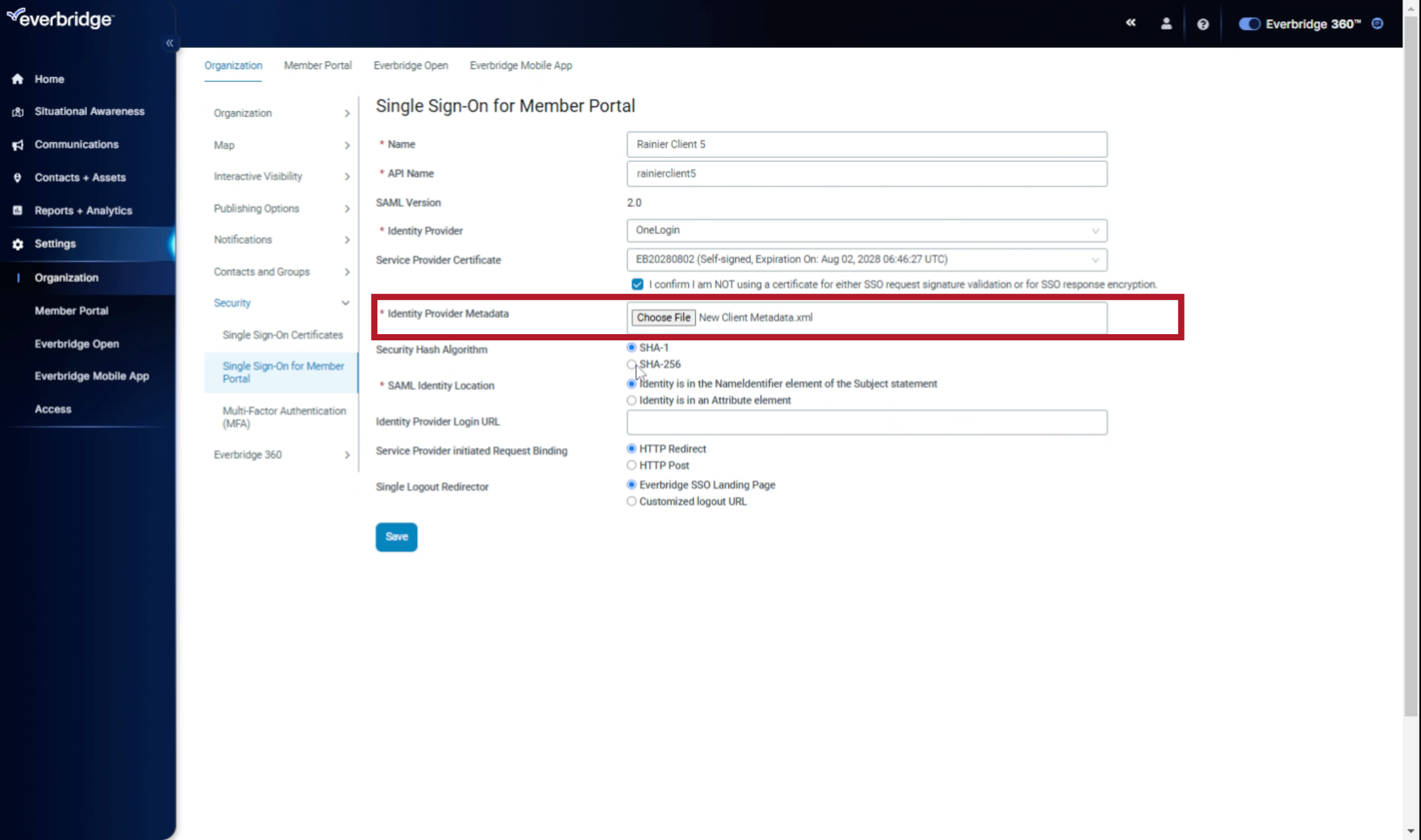 EBS: Configuring Single Sign-on (SSO) for Use With an Everbridge Member ...