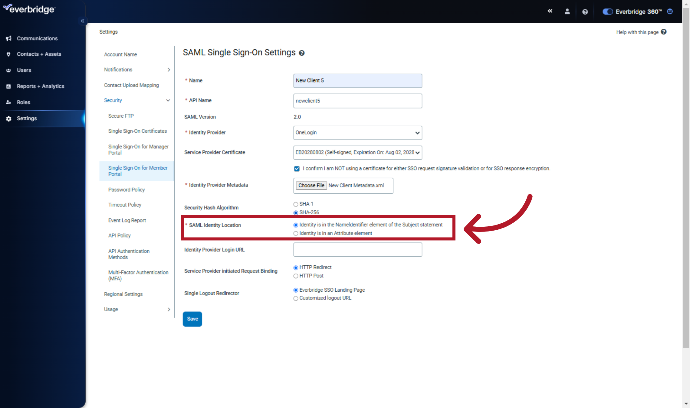 EBS: Configuring Single Sign-on (SSO) for Use With an Everbridge Member ...