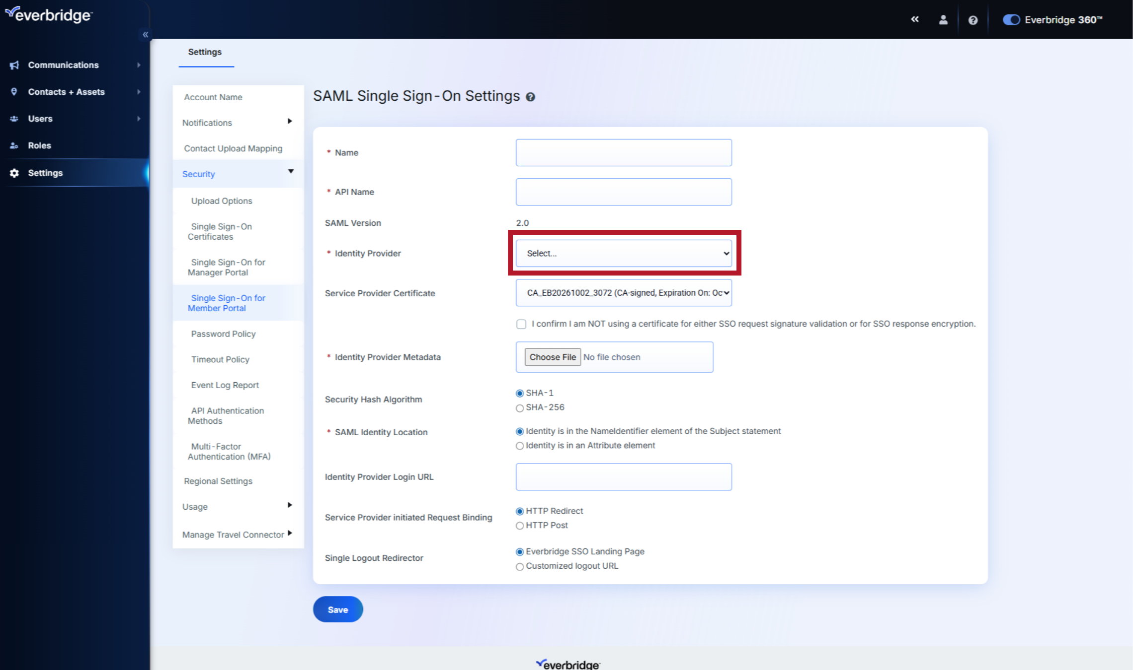 EBS: Configuring Single Sign-on (SSO) for Use With an Everbridge Member ...