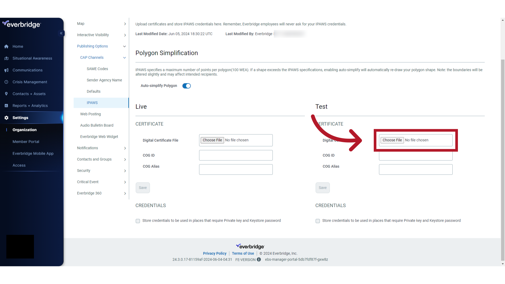 EBS: Integrating IPAWS Credentials Into an Everbridge Organization – Everbridge