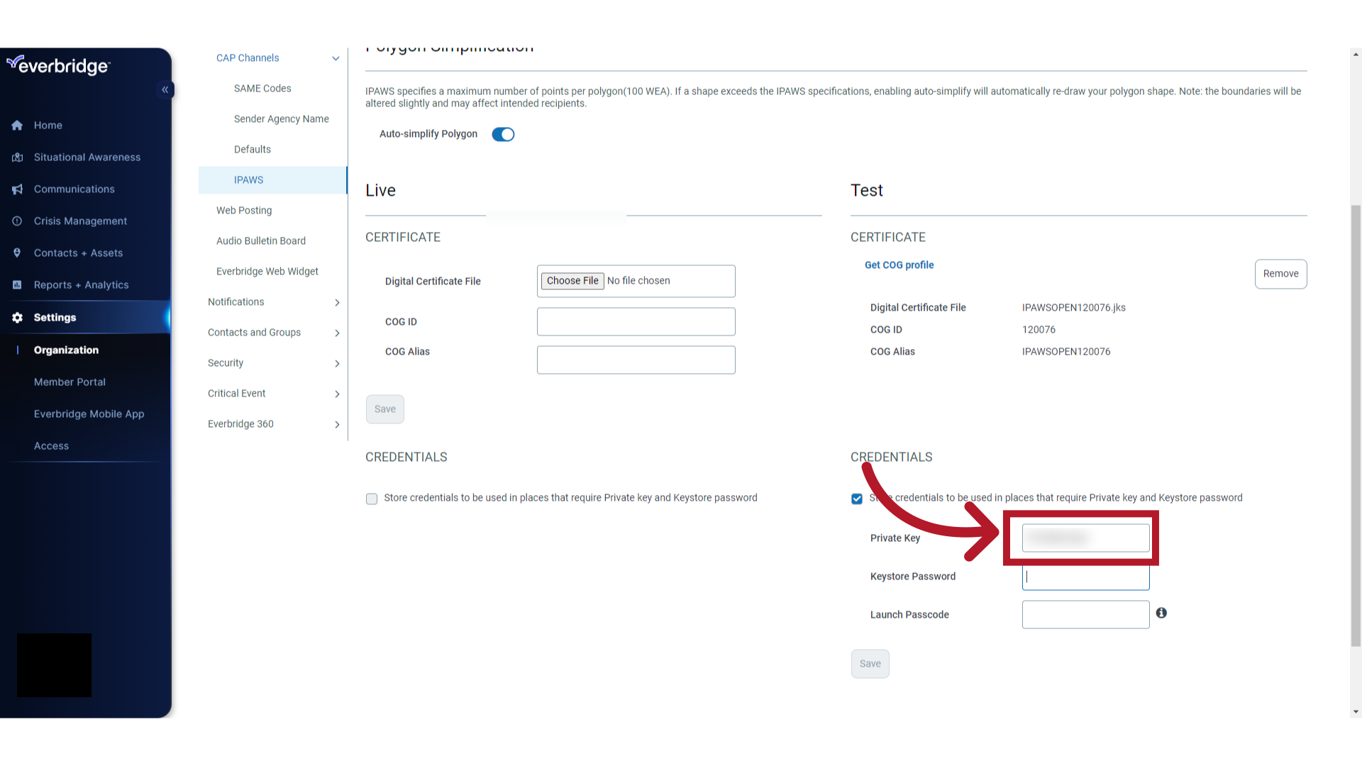 EBS: Integrating IPAWS Credentials Into an Everbridge Organization – Everbridge