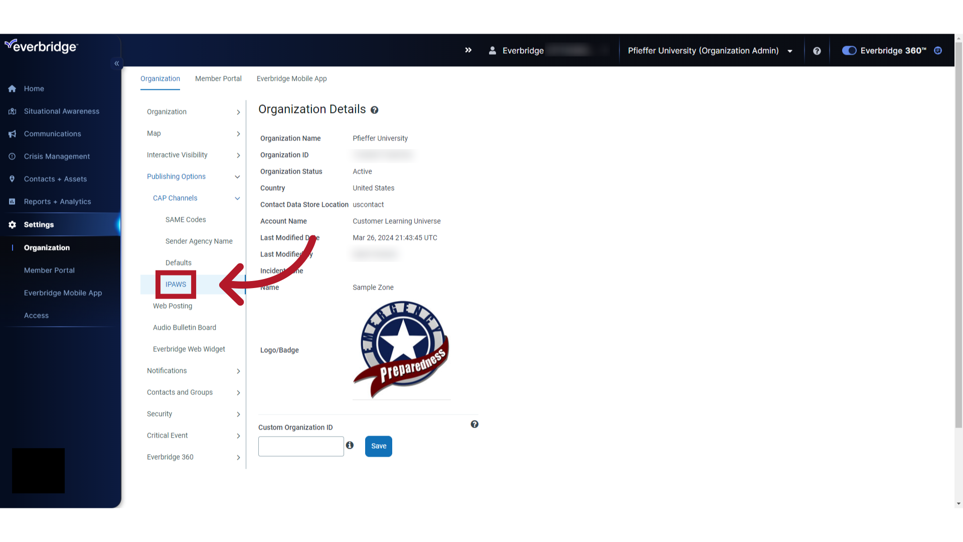 EBS: Integrating IPAWS Credentials Into an Everbridge Organization ...