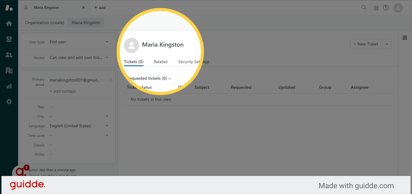 How to add a customer on your Zendesk account - Guidde | Gallery