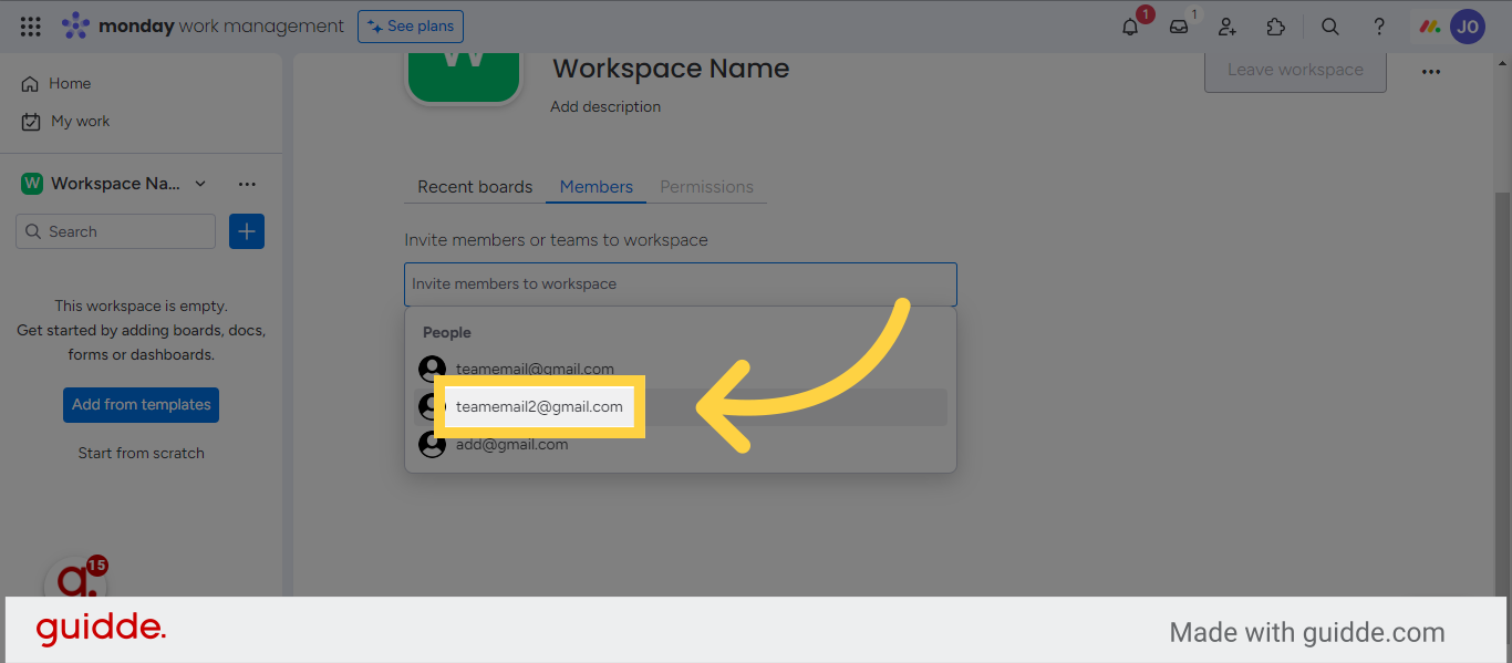 How to Add Team Members to Your Monday.com Account - Guidde | Gallery