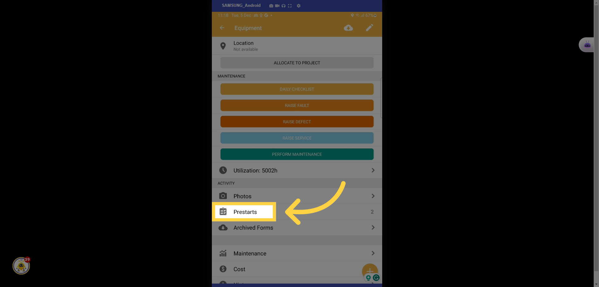 Completing Prestart Checklists – Kynection