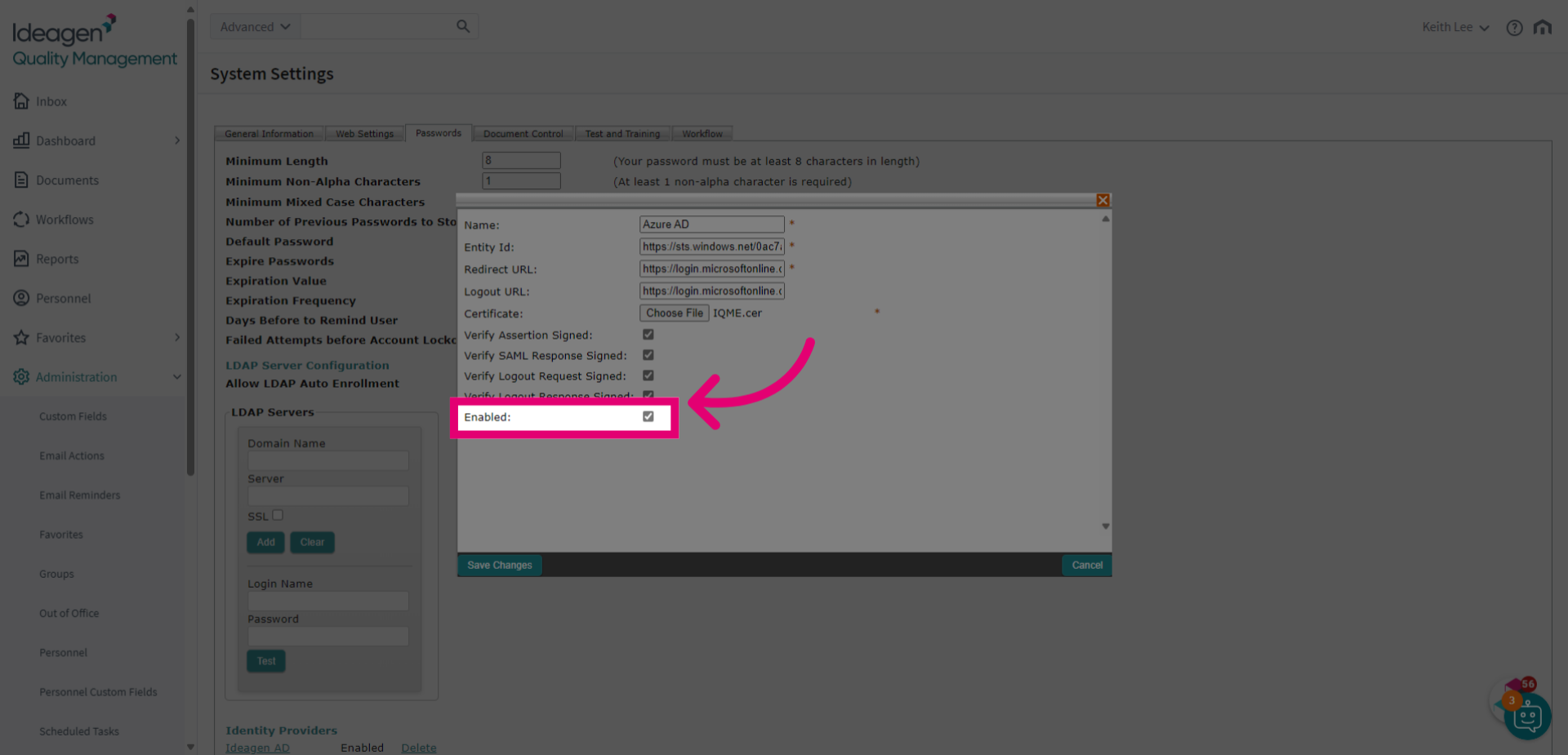 Configuring Single Sign-On (SSO) providers – Quality Management ...