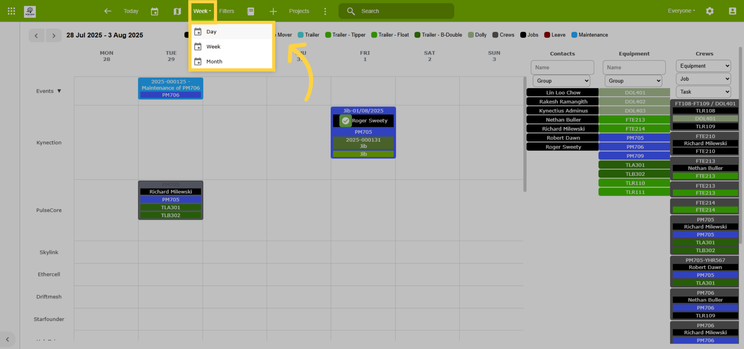 Plan (Scheduler) Training Guide - Web – Kynection