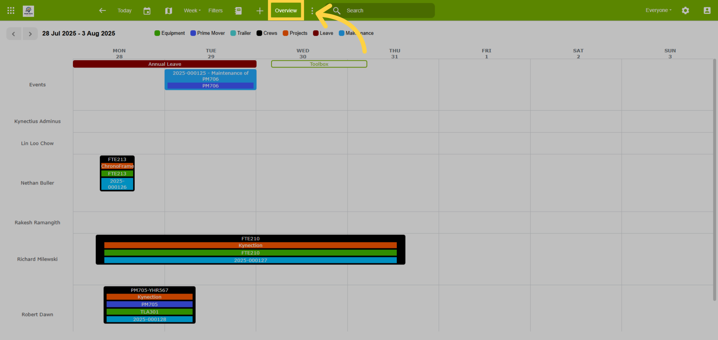 Plan (Scheduler) Training Guide - Web – Kynection
