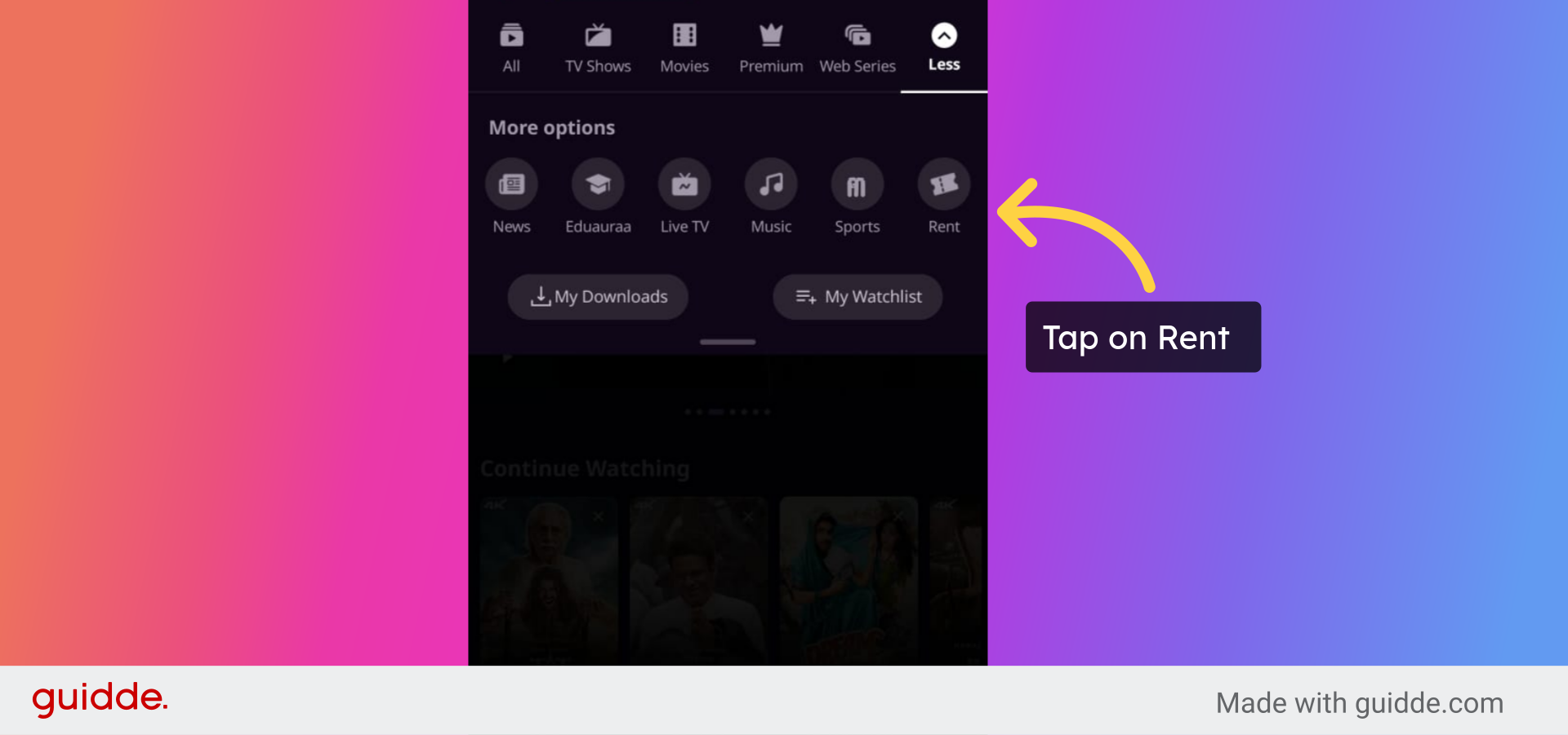 Learn how to rent blockbuster movies on ZEE5 app