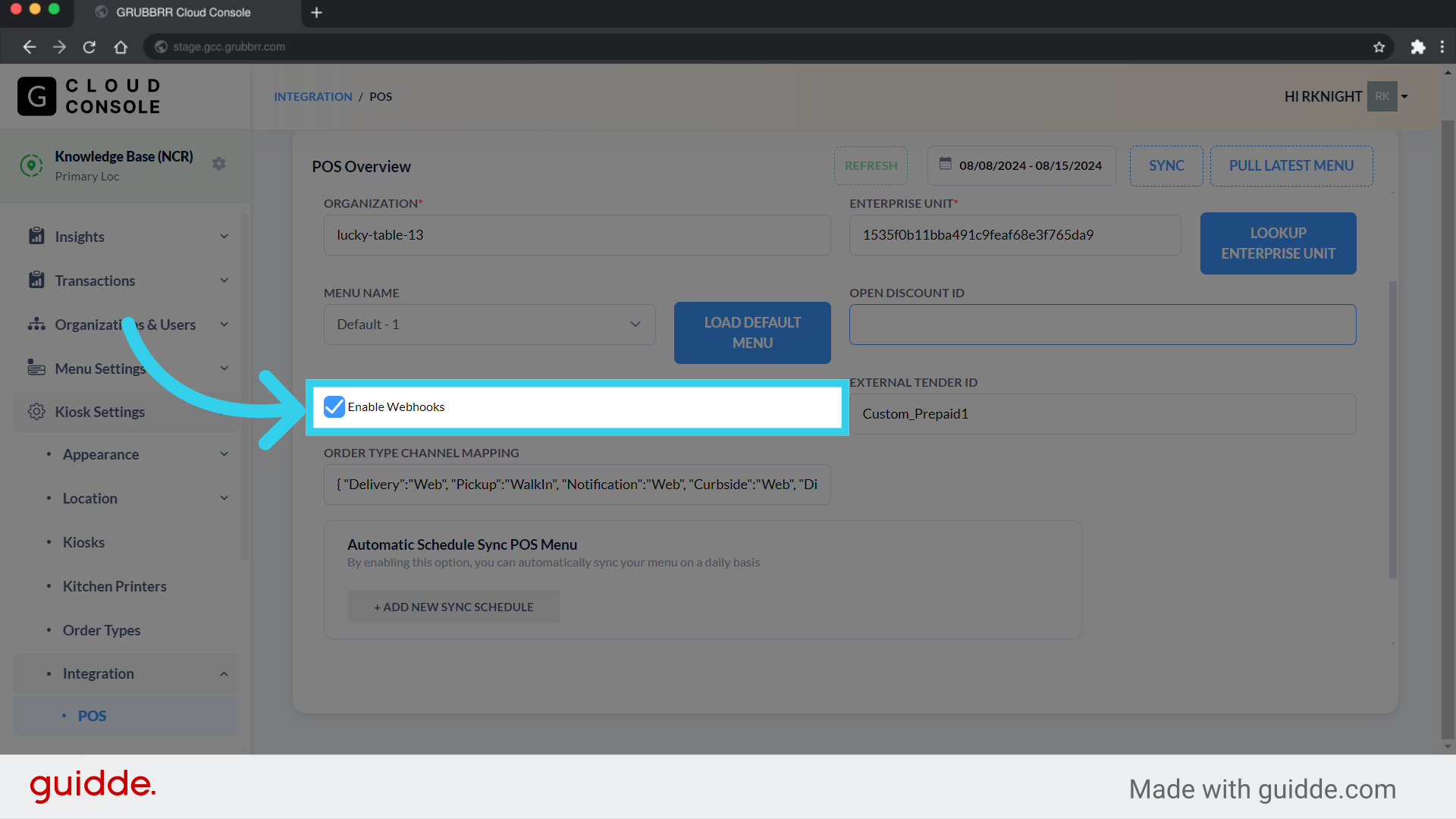 How to Set Up an NCR Aloha Essentials Integration in the GRUBBRR Cloud ...