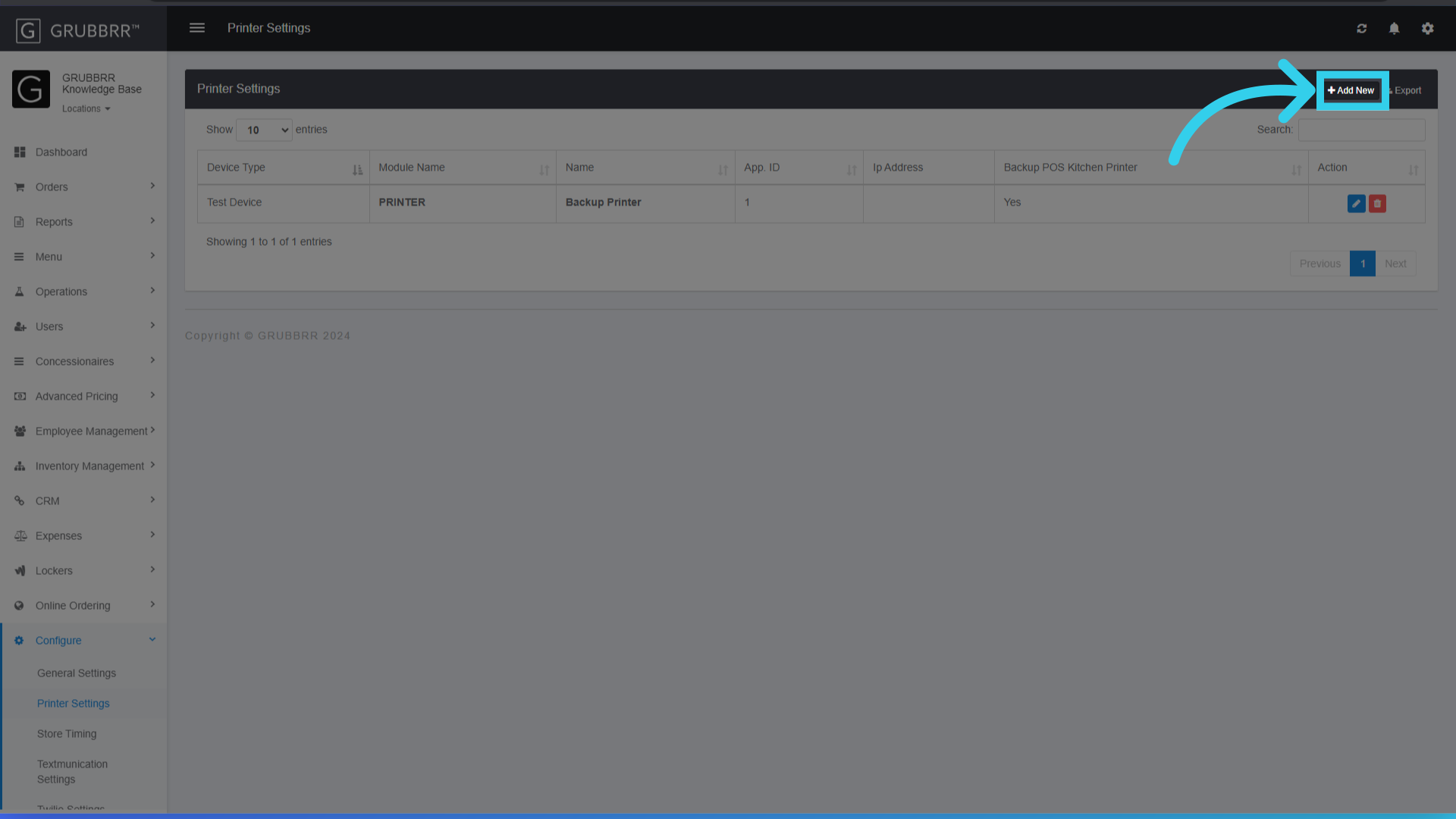Linking A New Printer To The Grubbrr Portal Grubbrr Knowledge Base