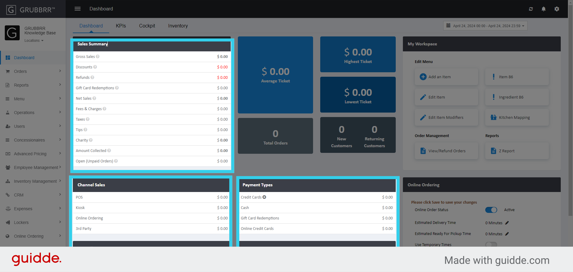 Introduction to the GRUBBRR Portal Dashboard