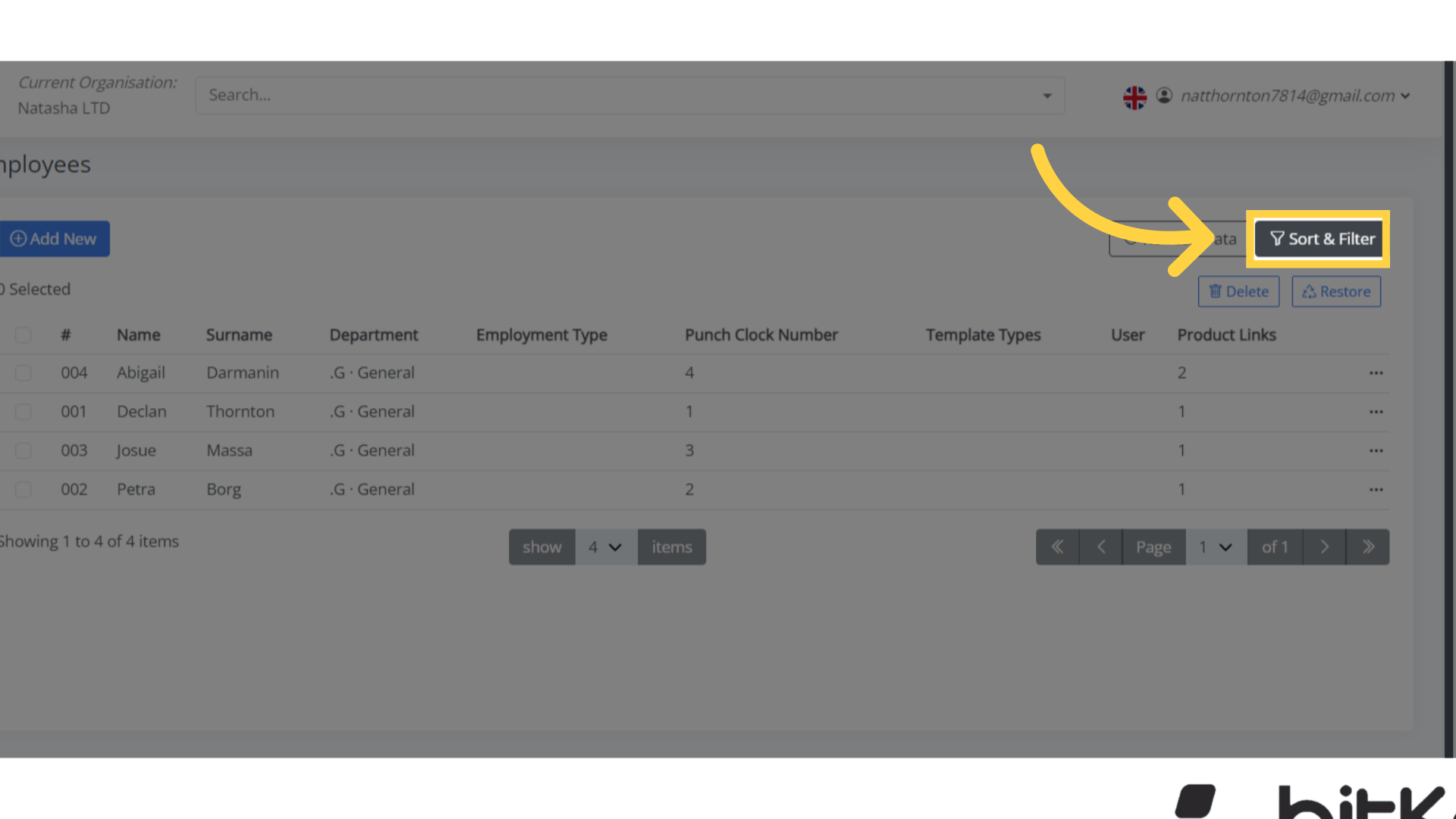 Column Configuration Information - bitKode