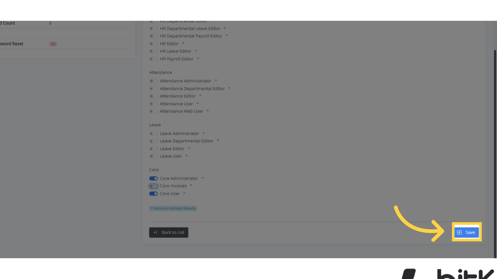 How do I give permissions to users? - bitKode