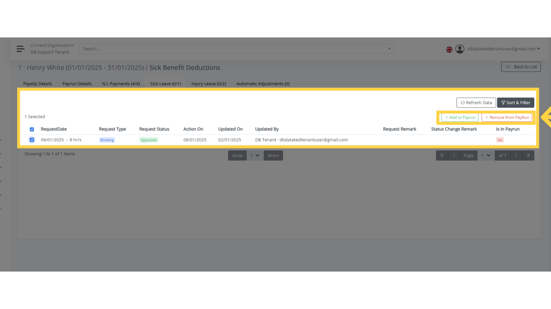 How do I process Sickness and Injury Benefit Deductions? - bitKode