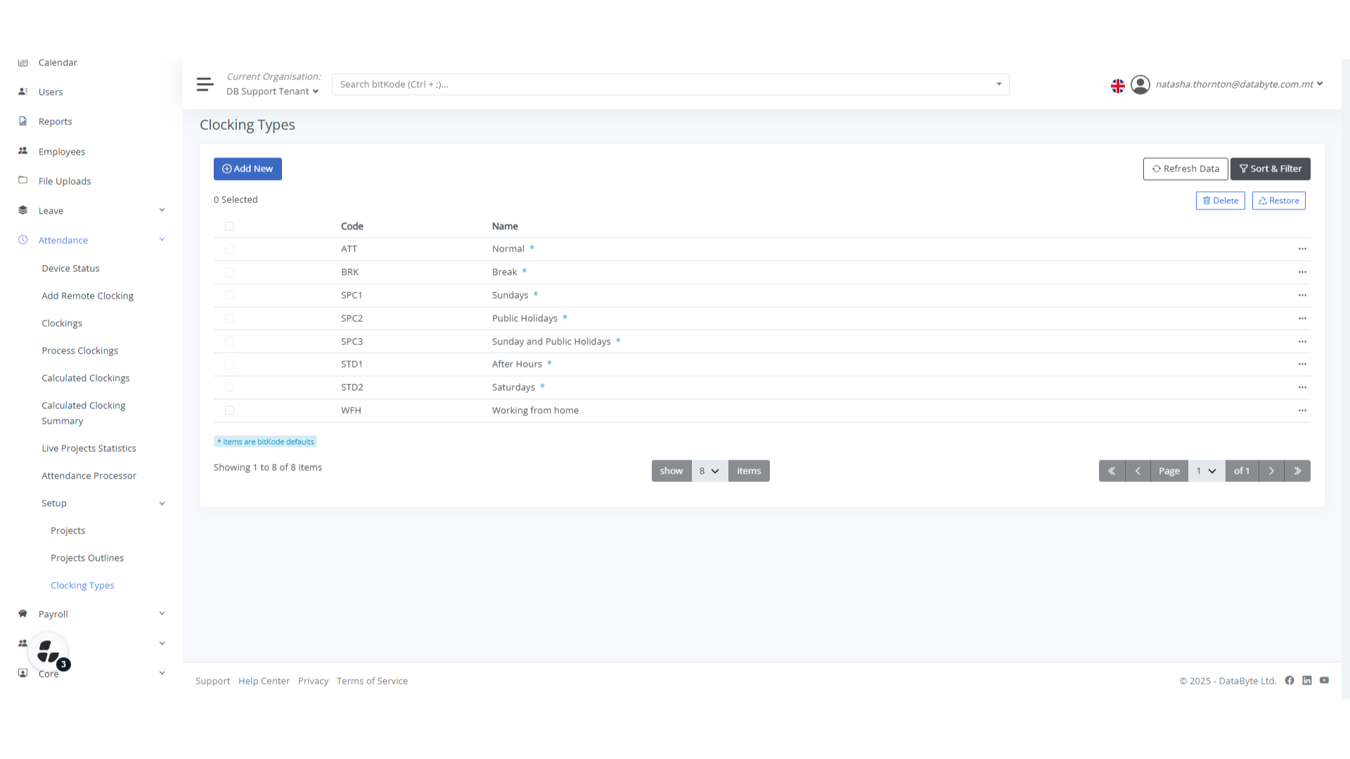 How do I create Clocking Types? - bitKode