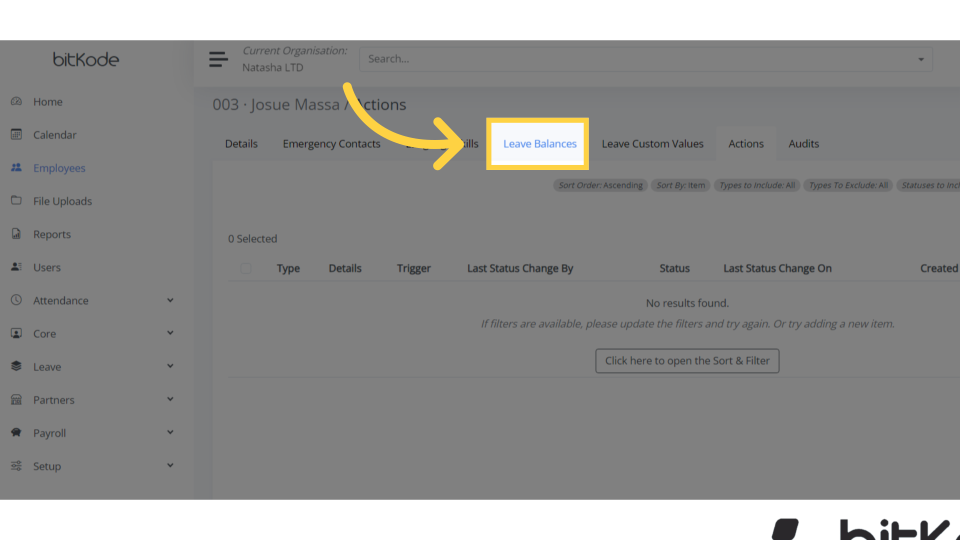 How do I calculate pro-rata Employee Leave Entitlements using Employee Actions? - bitKode