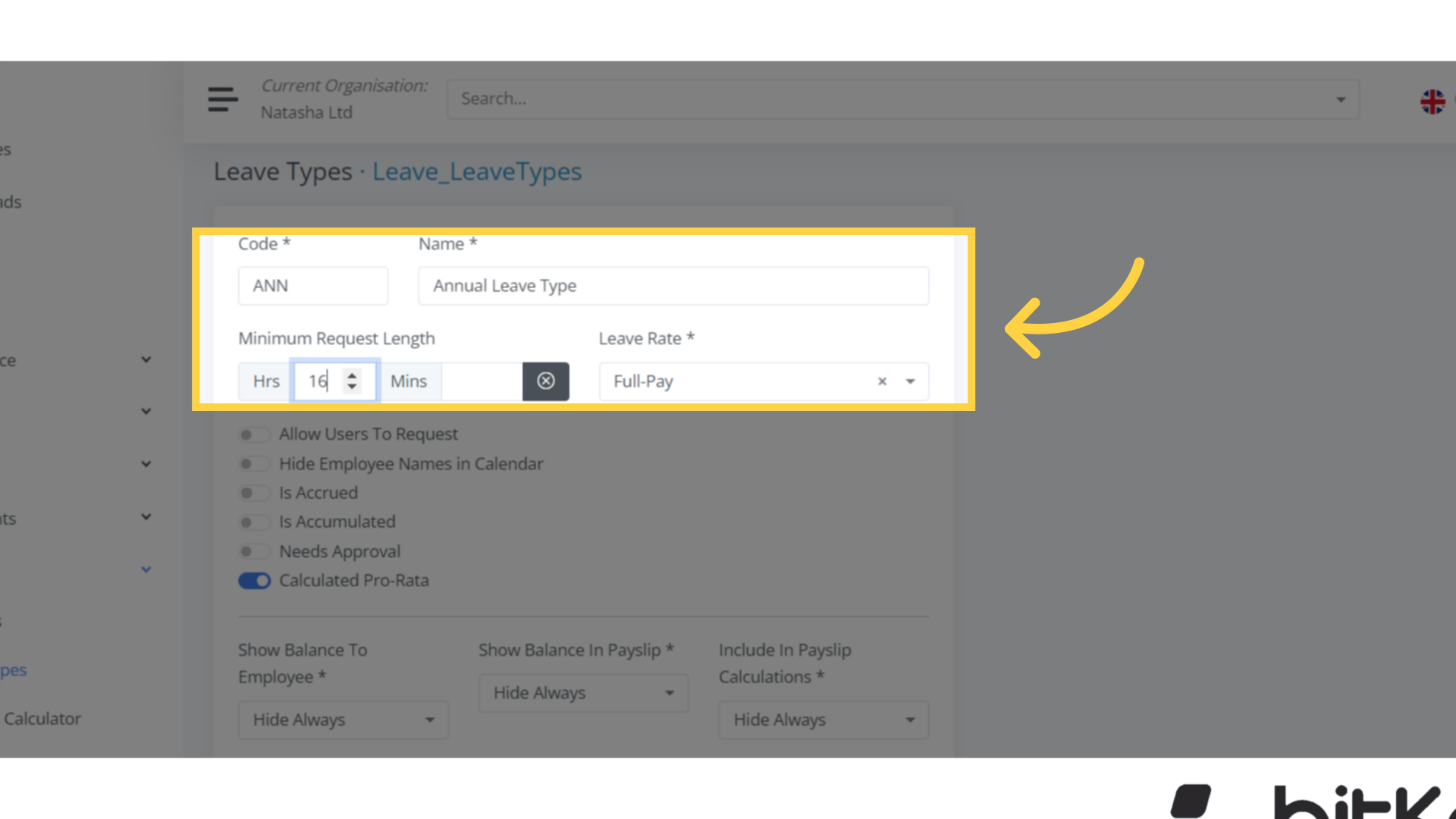 How do I set up basic leave settings and leave types? - bitKode