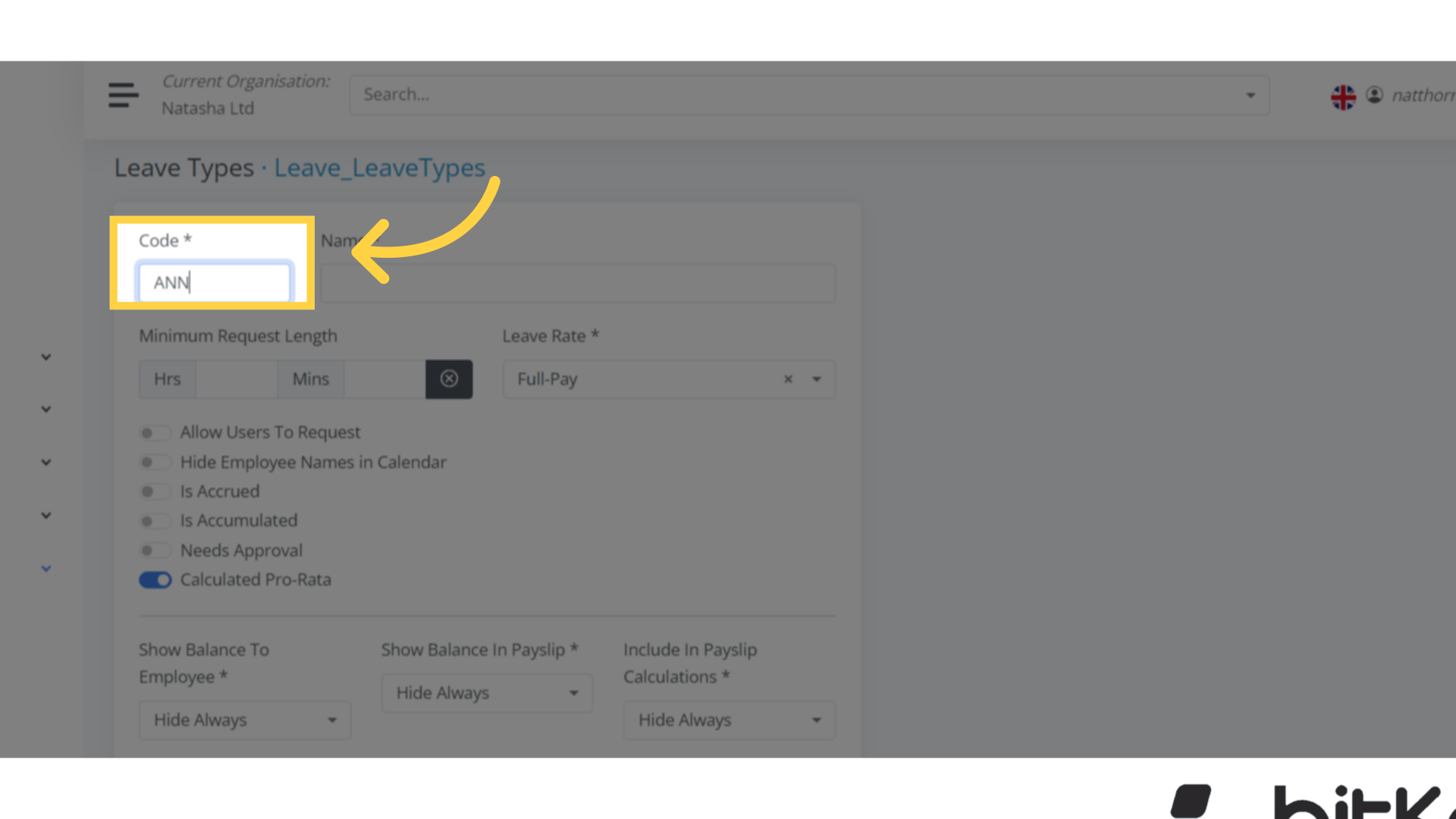 How do I set up basic leave settings and leave types? - bitKode