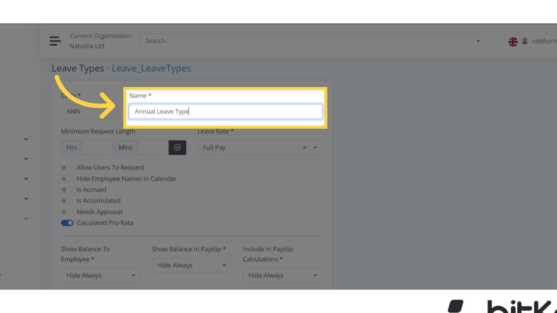 How do I set up basic leave settings and leave types? - bitKode