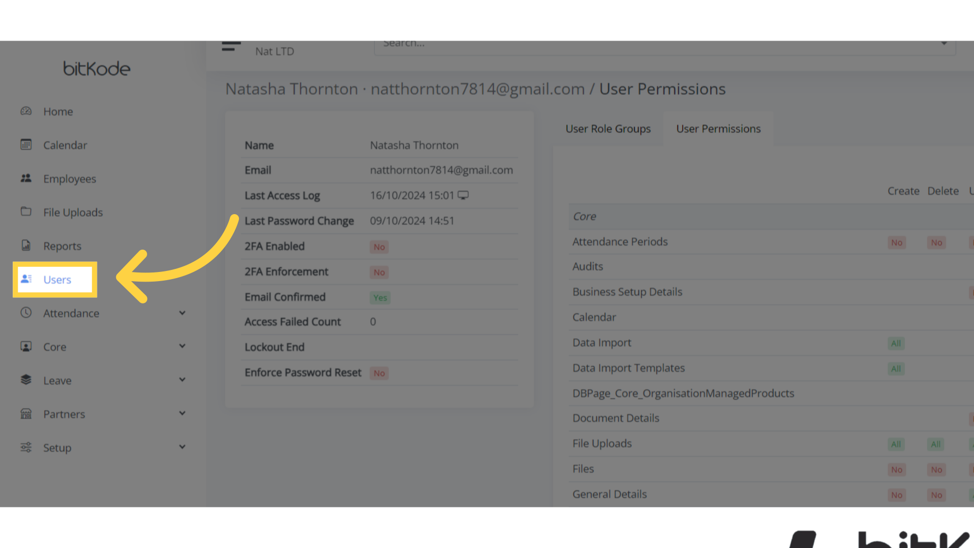 What are the different levels of access in HR? - bitKode