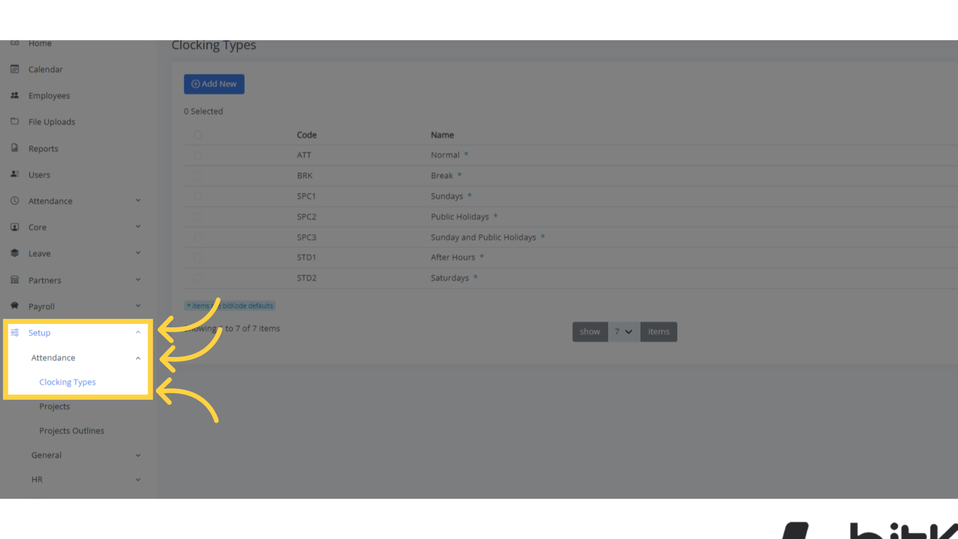 How do I create Clocking Types? - bitKode