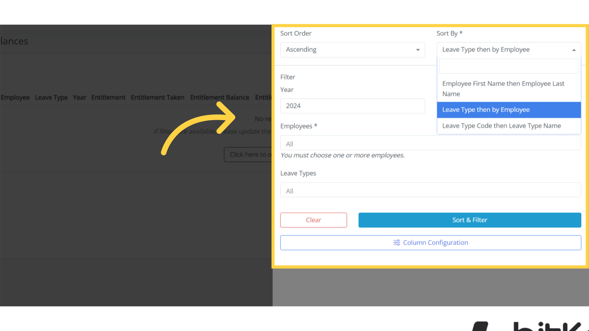 Leave Balance - bitKode