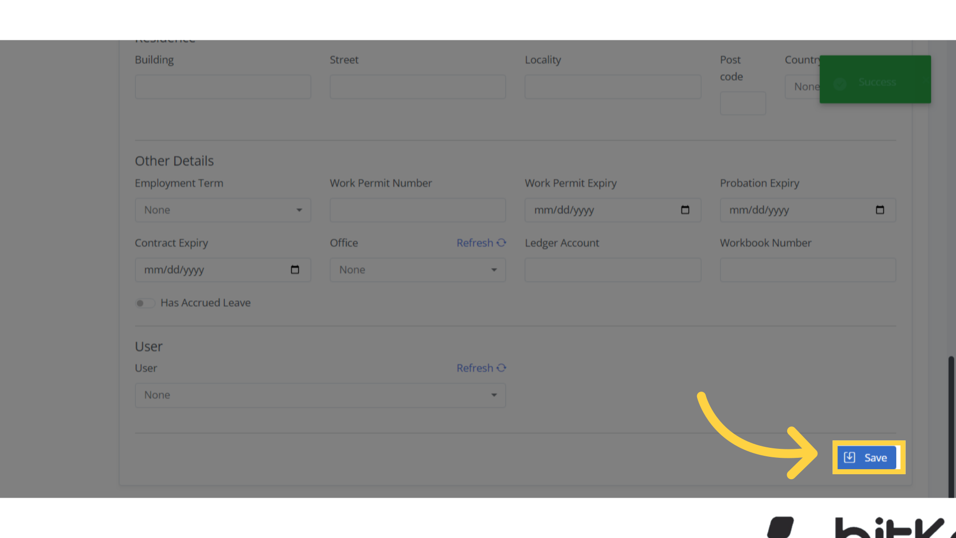 How do I link an employee to attendance? - bitKode