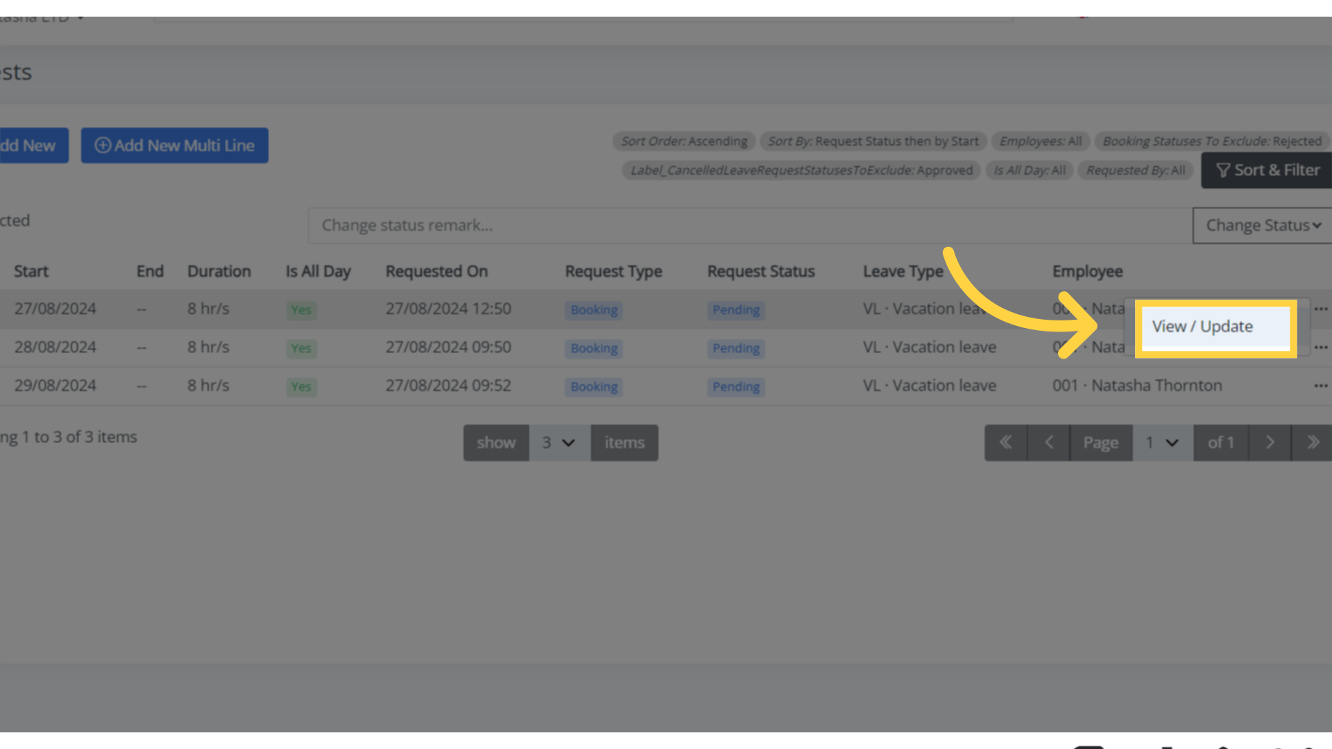 How do I view and approve leave requests? - bitKode